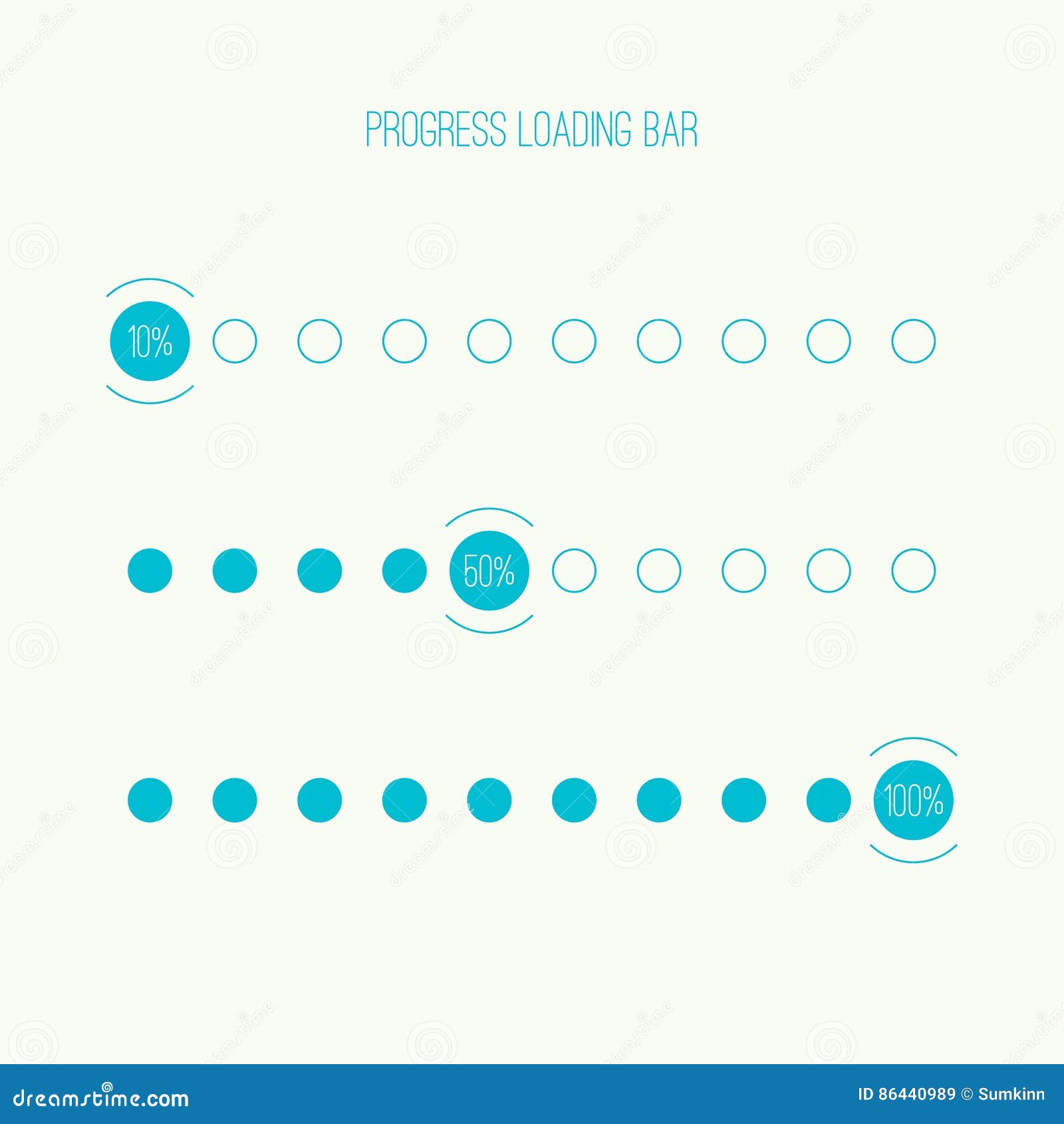 Round Loader Icon Vector Circle Button. Load Sign Symbol Progress Bar ...