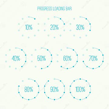 Round loader bar stock vector. Illustration of loader - 97370059