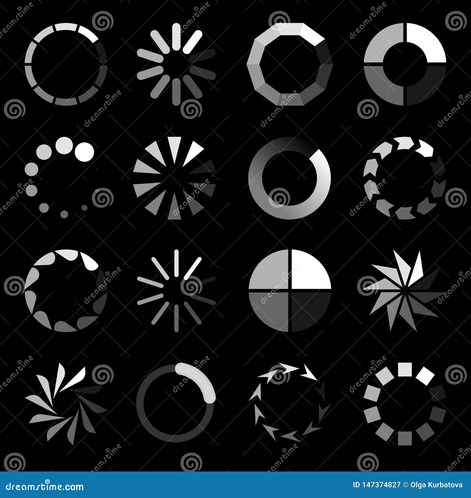 Round Loader. Progressive Wait Download Internet Buffering Upload ...