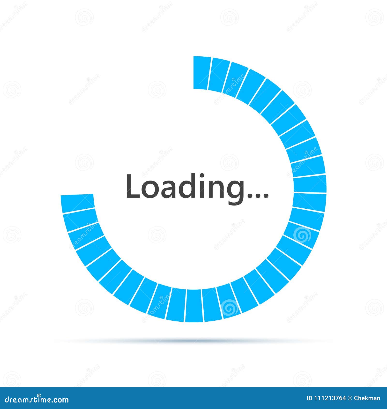 Round Loading Bar Icon. Vector Illustration. Stock Illustration ... Round Loading Bar Icon. Vector Illustration. Stock Illustration ...