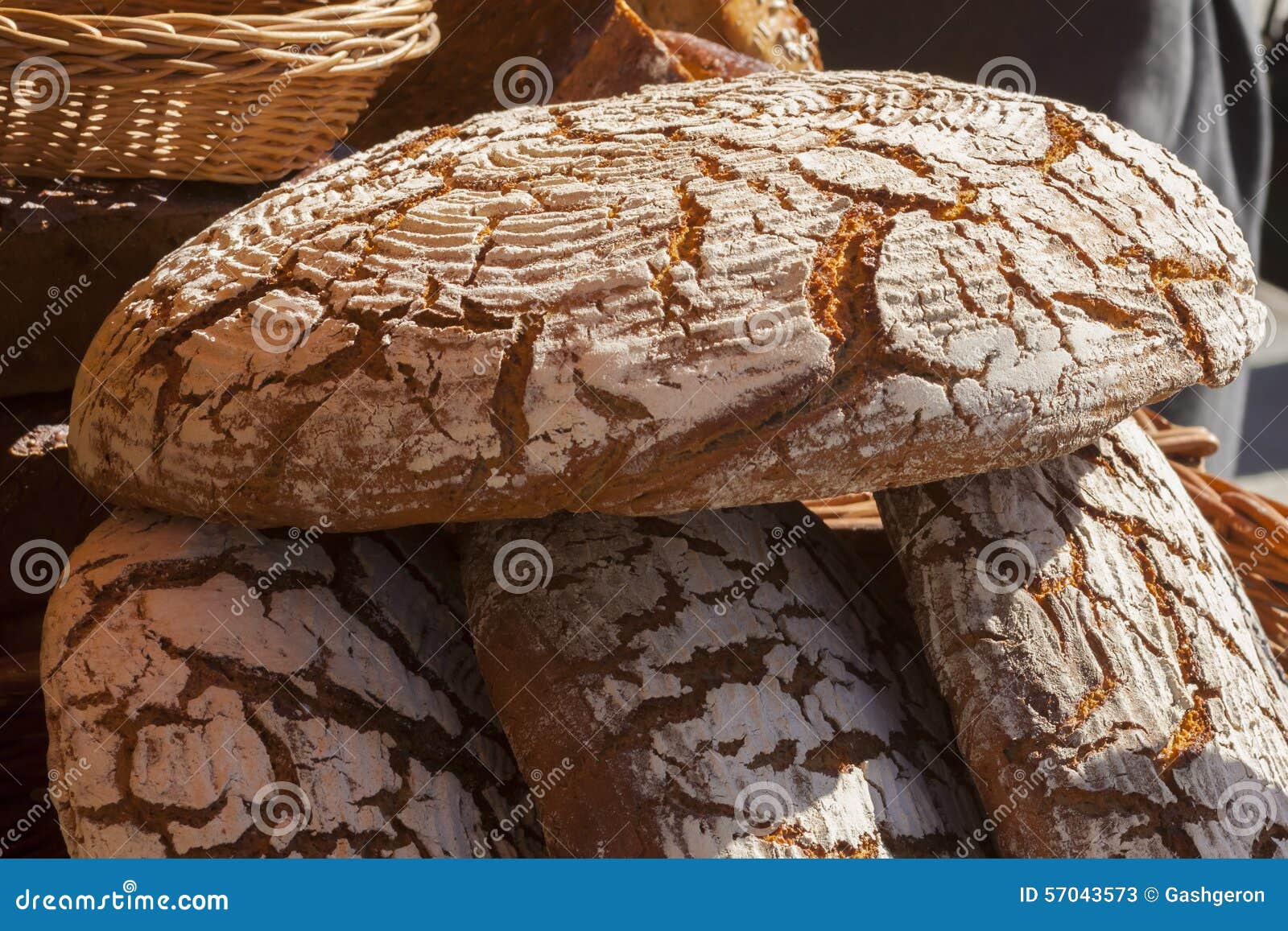 Round loaf of bread. stock image. Image of traditional - 57043573