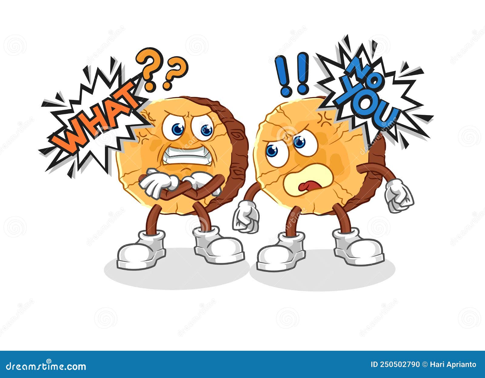 CD Arguing Each Other Cartoon Vector | CartoonDealer.com #250181117