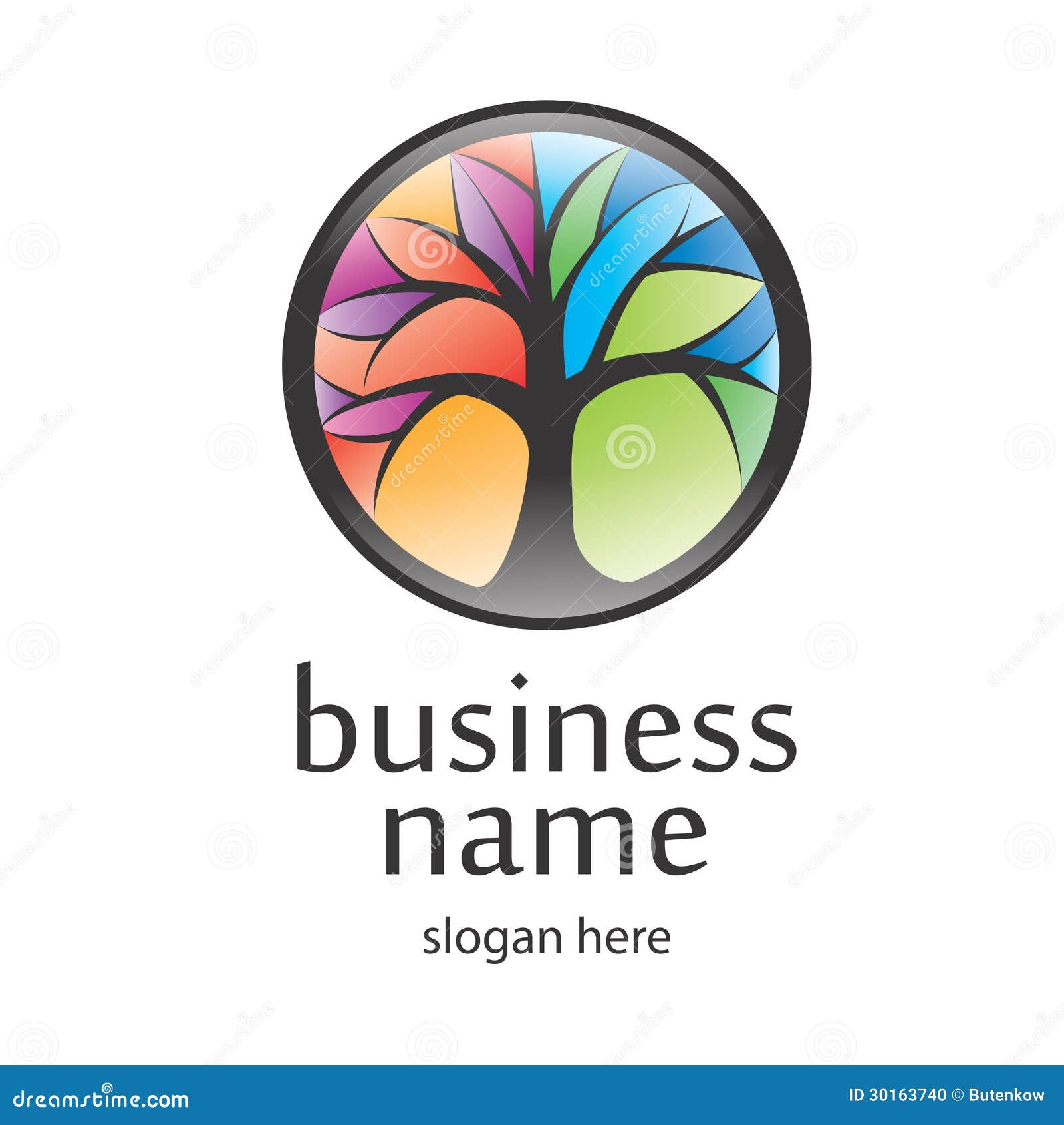 Round Tree Logo And Name