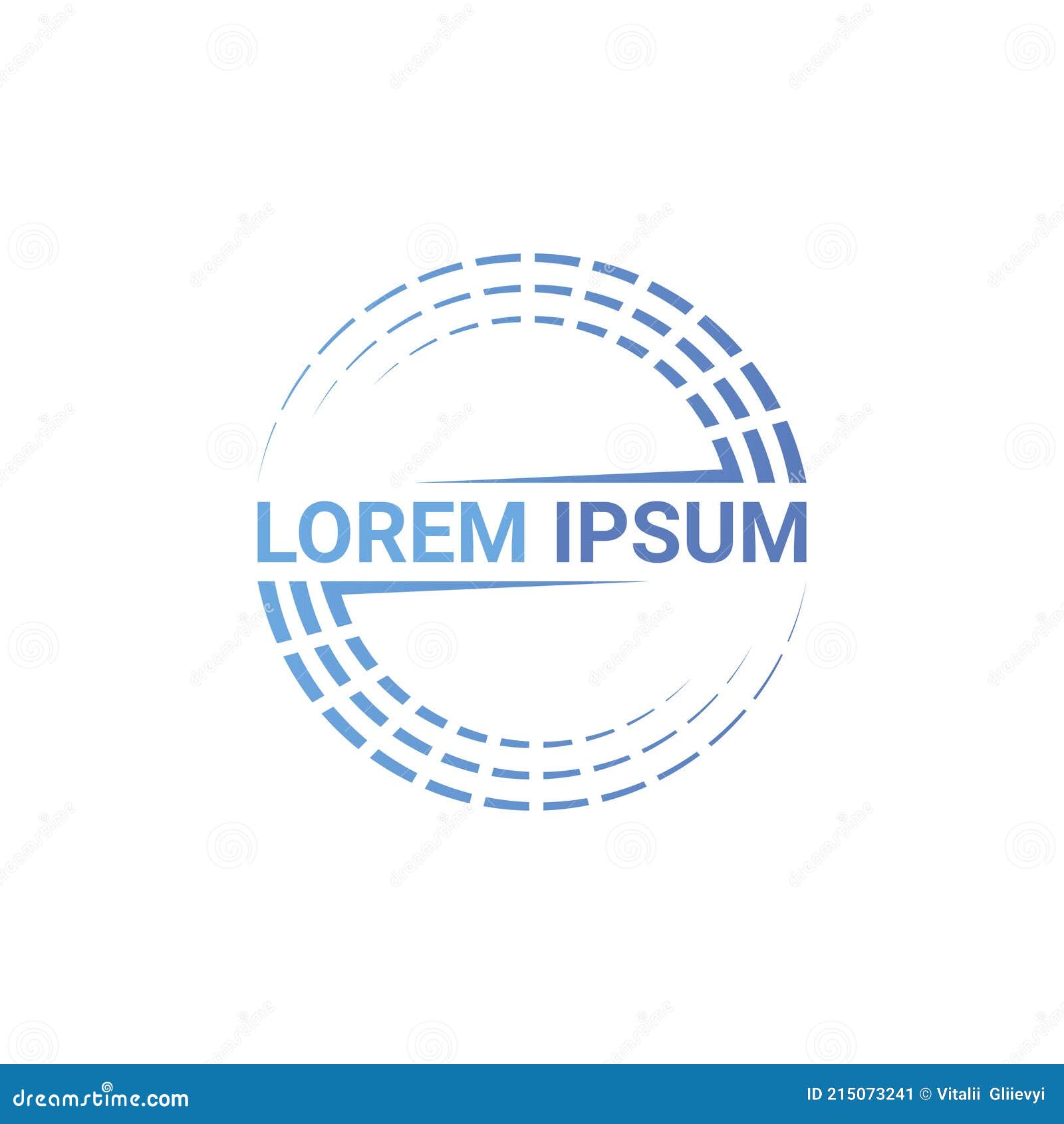 Round Logo Concept with Blank Space for Company Name. Stylish Design ...