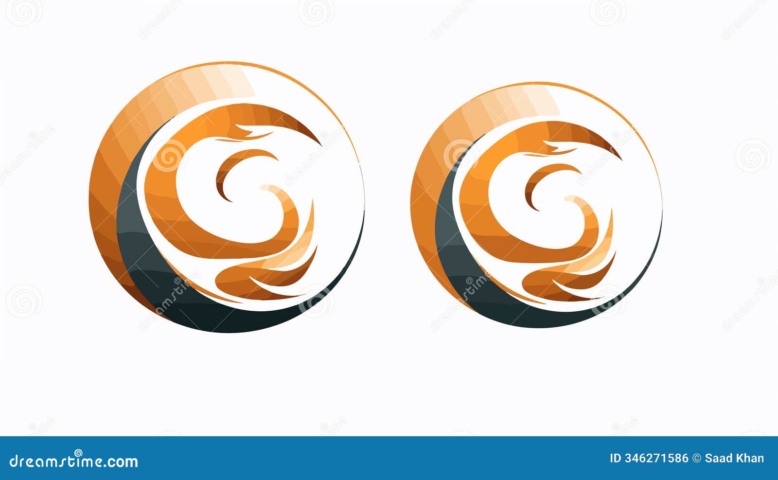 Round Logo Design Vector Cartoon Vector Illustration Stock Illustration ...