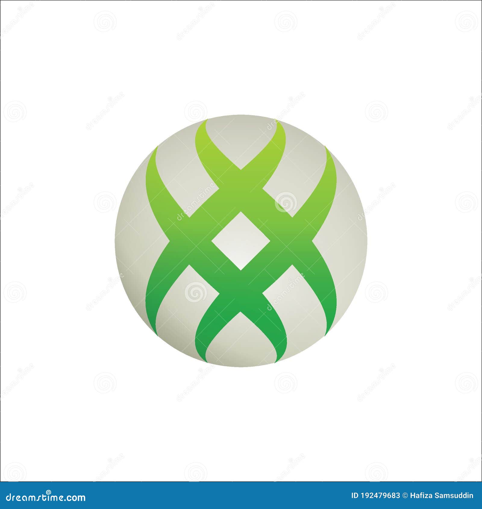 Round Logo Element with Abstract Concept. Vector Illustration ...