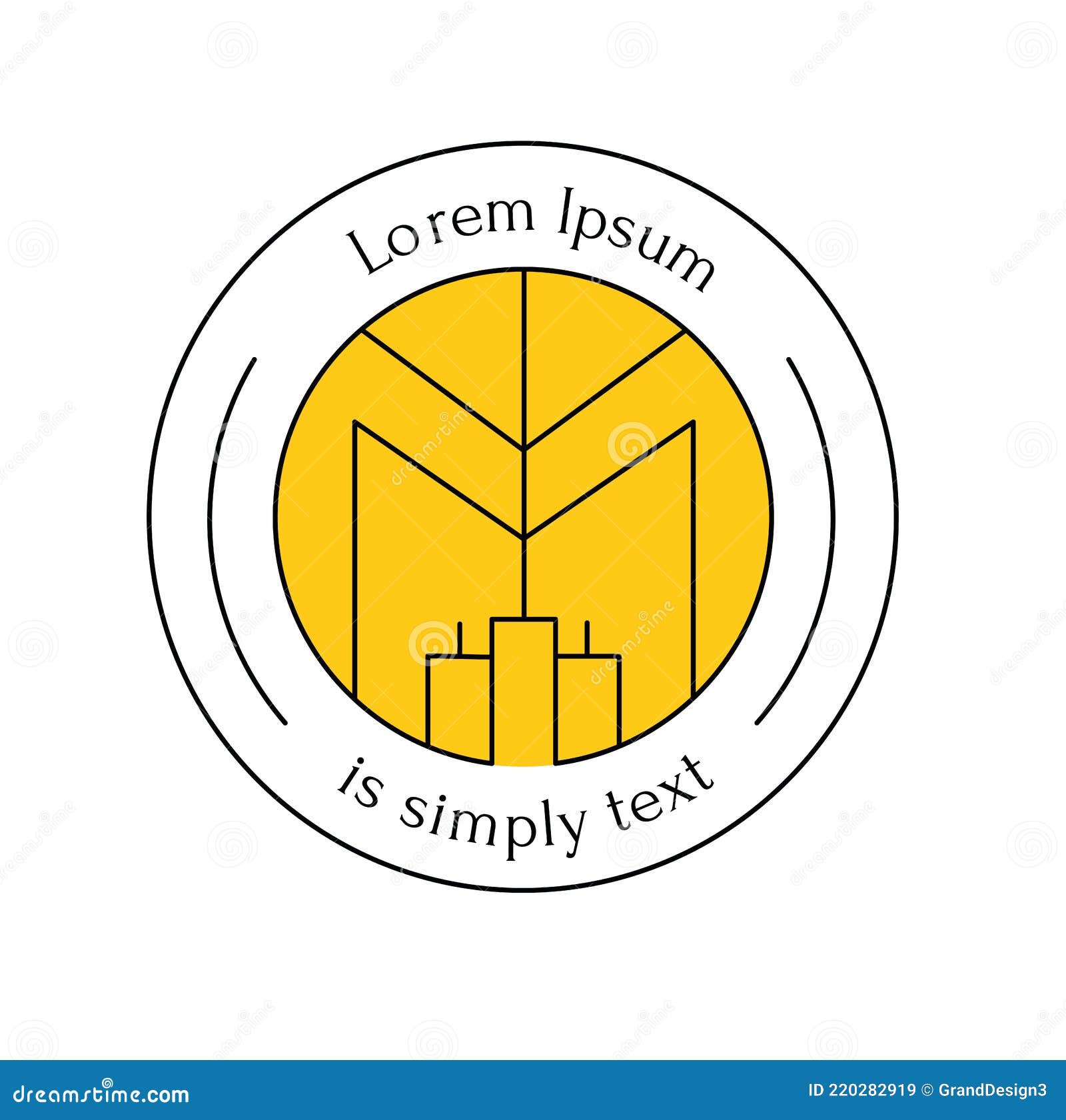 Round Logo With Letter M. Vector Stock Vector - Illustration of ring ...