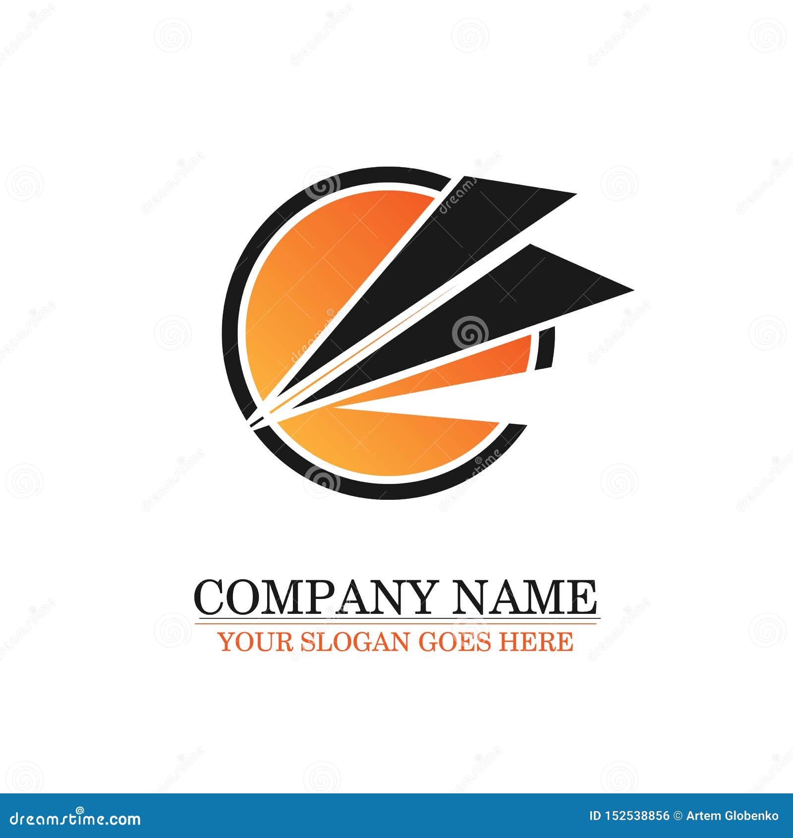 Round Logo Template for Company. Stock Vector - Illustration of logo ...