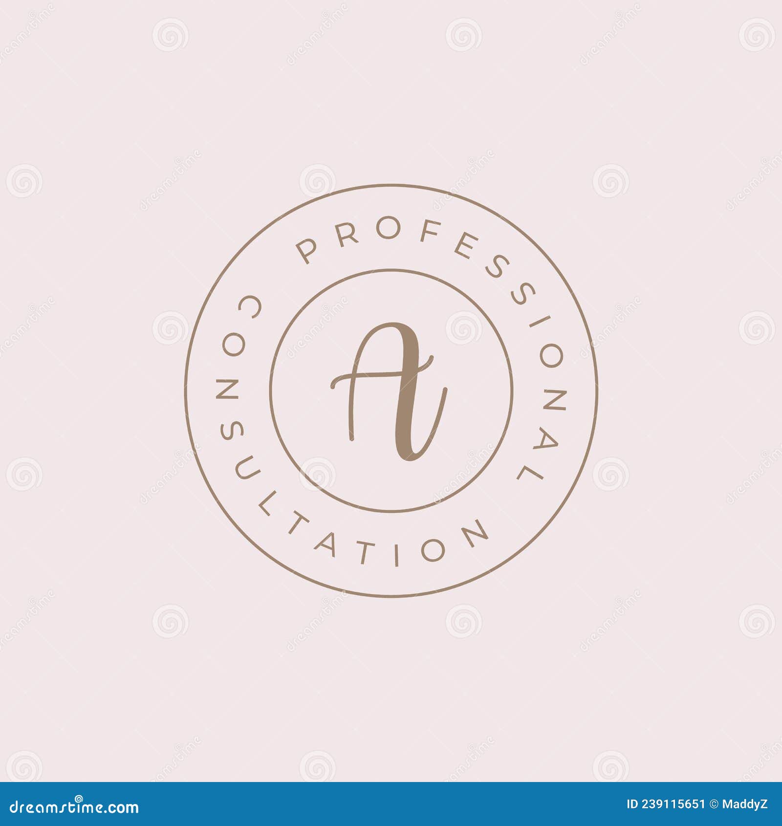 Round Logo Template. Professional Consultation Modern Logotype Stock ...