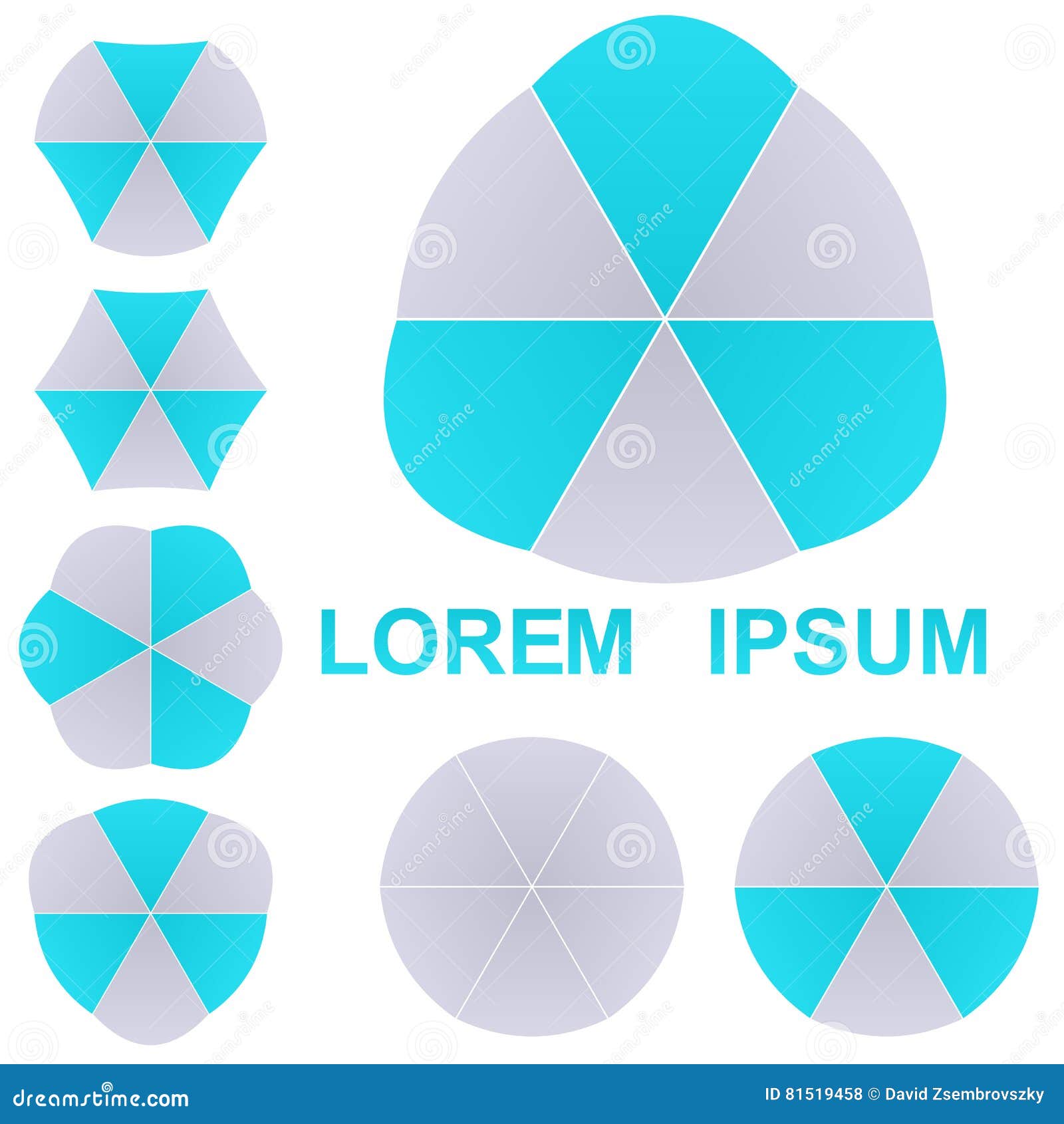 Round logo vector set stock vector. Illustration of blue - 81519458