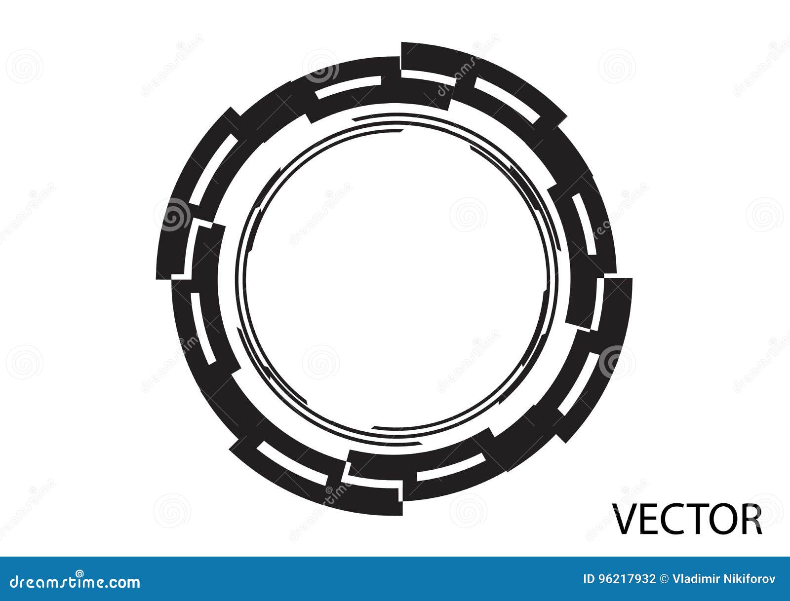 Round Logo on White Background Stock Vector - Illustration of rubberize ...