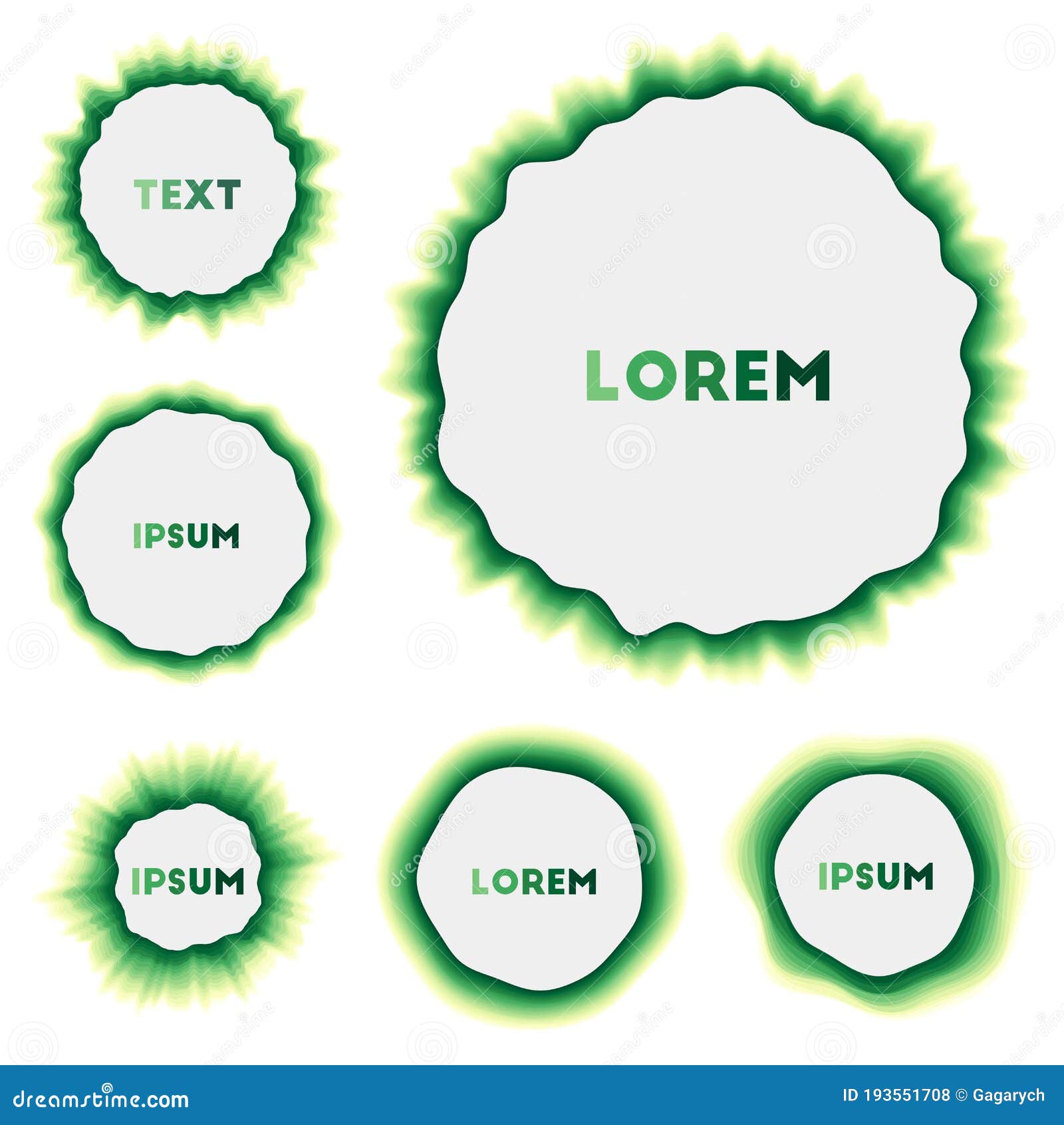 Round logos collection. stock vector. Illustration of bubble - 193551708