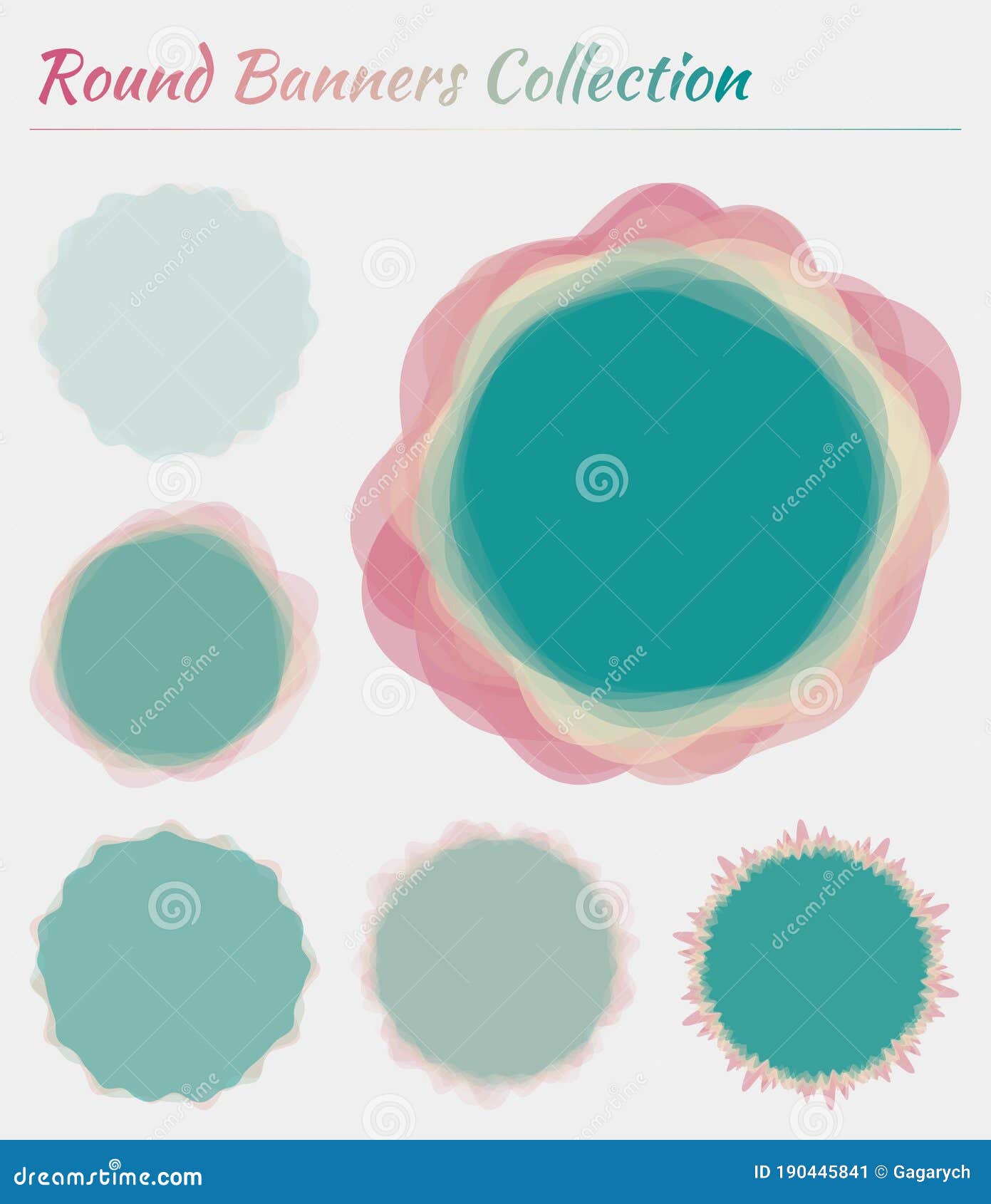 Round logos collection. stock vector. Illustration of infographics ...