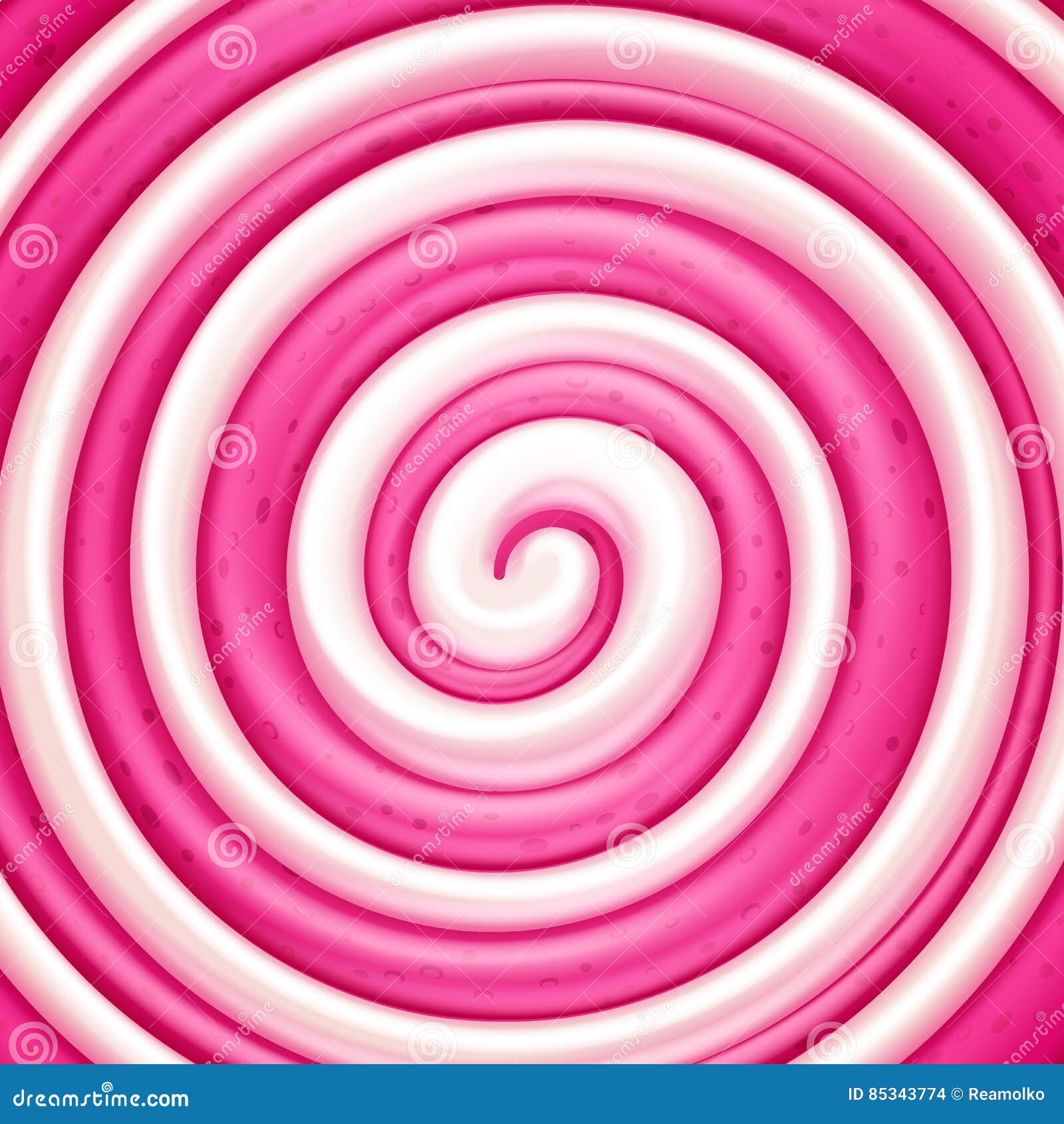 Round Lollipop Background. Sweet Candy Pattern. Vector Illustration ...
