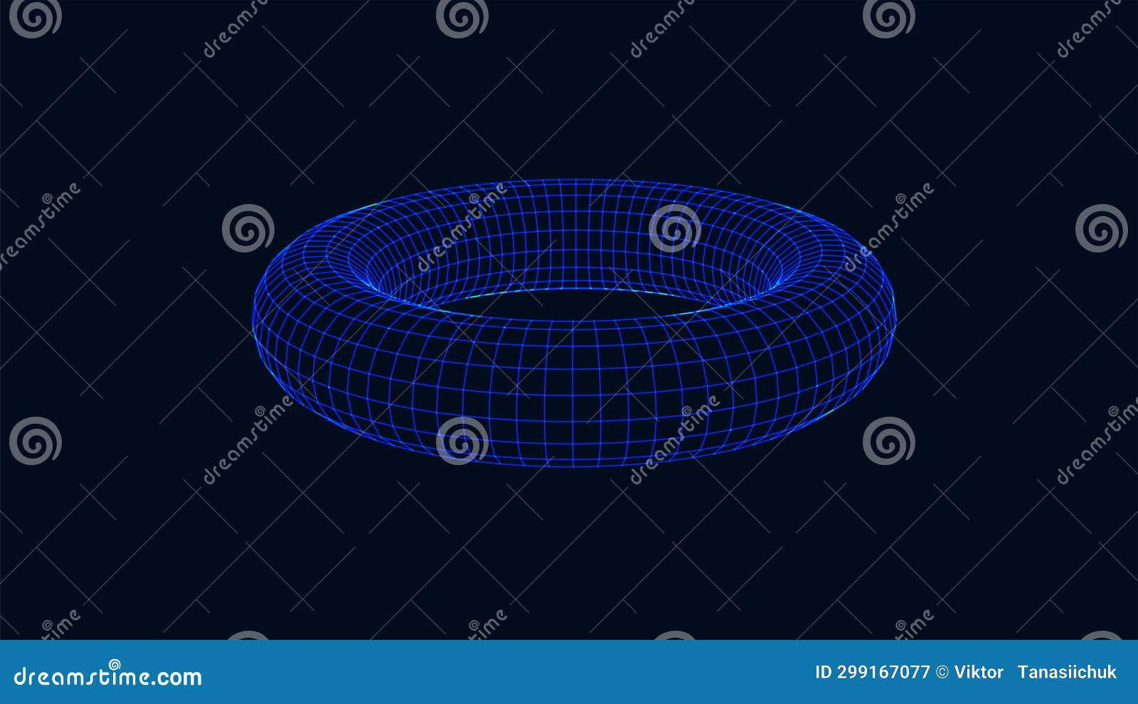 Round Low Poly Geometric Shape, Circular Figure. Ring Shape, Frame ...