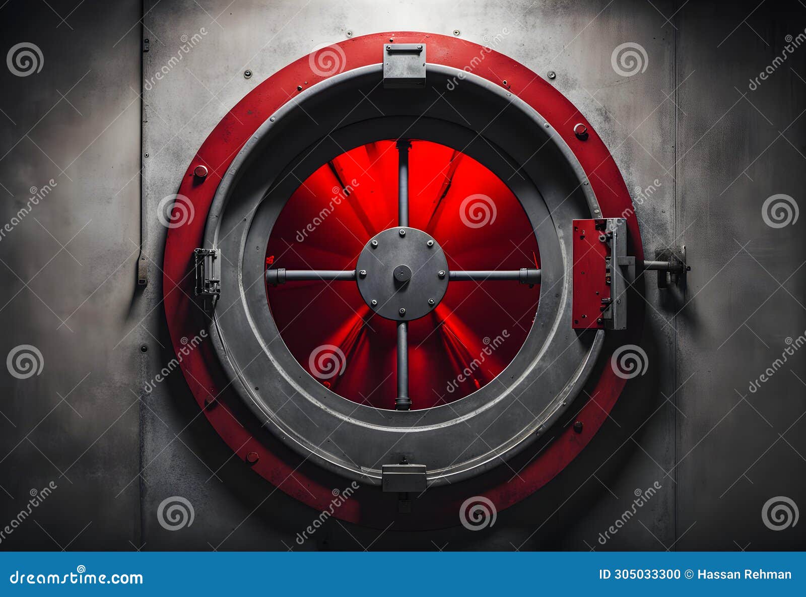 Round Machine or Bunker Door Stock Illustration - Illustration of ...