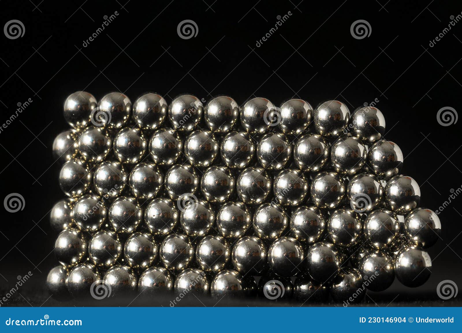 Round Magnetic Sphere stock photo. Image of cube, object - 230146904