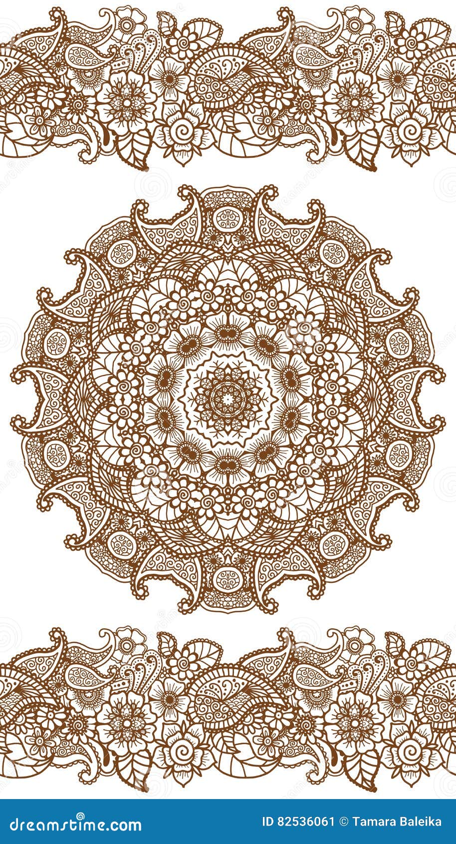 Round mandala. stock vector. Illustration of book, india - 82536061