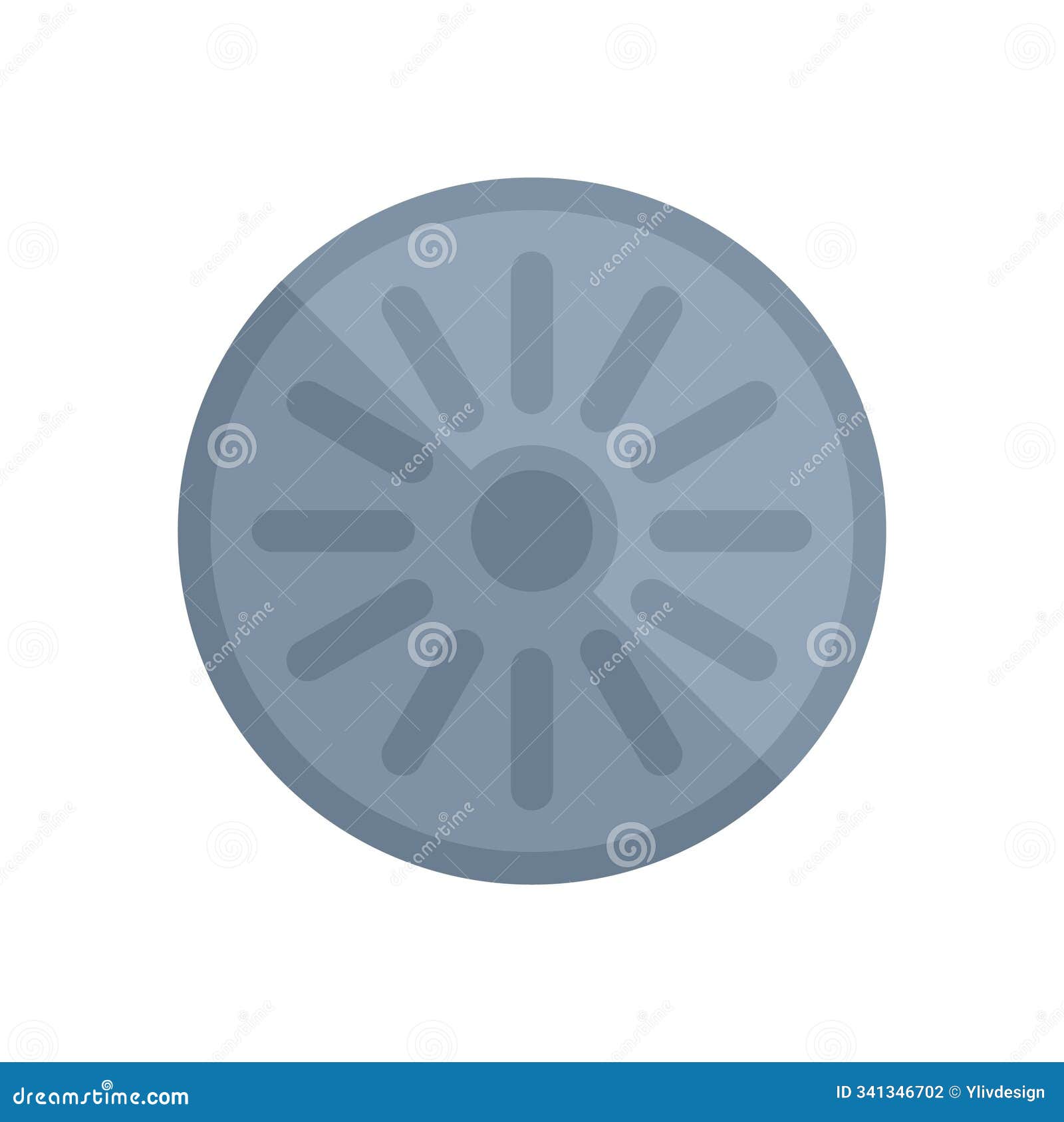 Round Manhole Cover. Vector Drawing | CartoonDealer.com #204636756