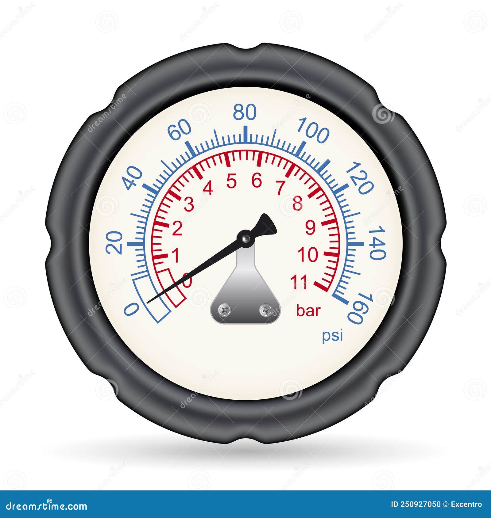 Manometer stock vector. Illustration of engineering - 250927050
