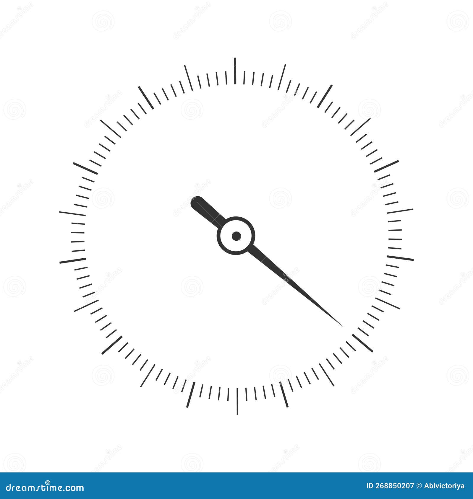 Round Measuring Scale with Arrow. 360 Degree of Barometer, Compass ...