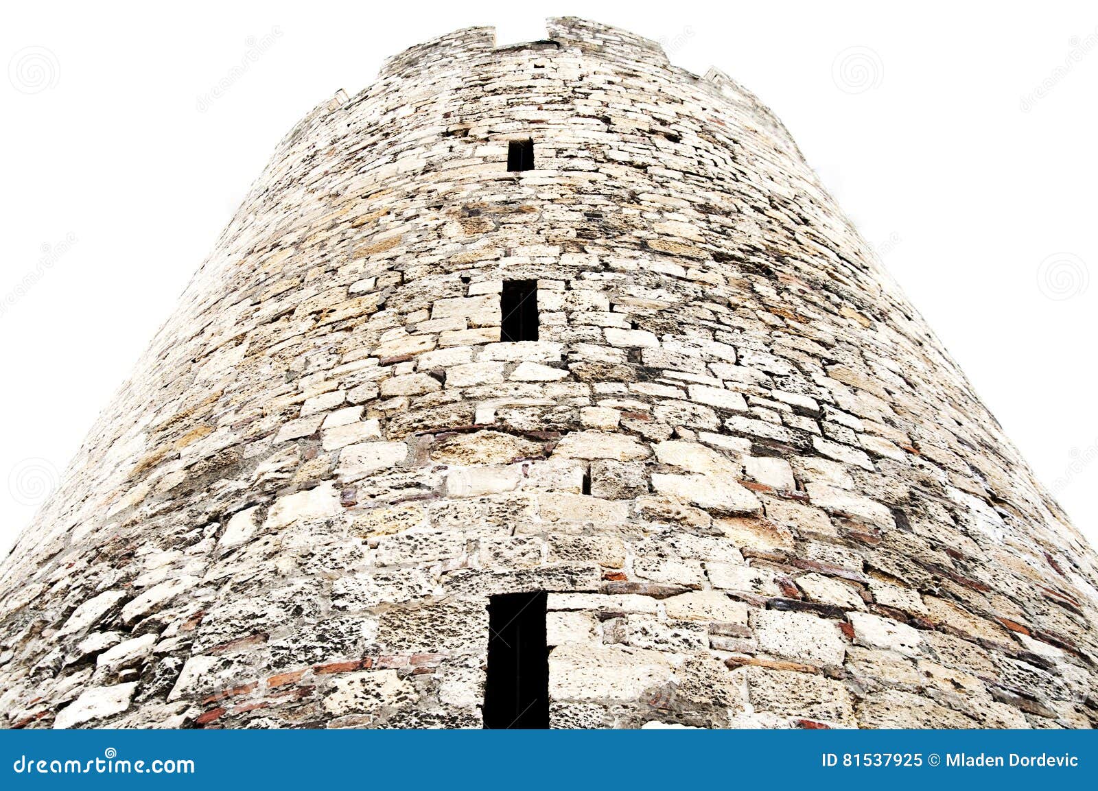 Round medieval stone tower stock image. Image of round - 81537925