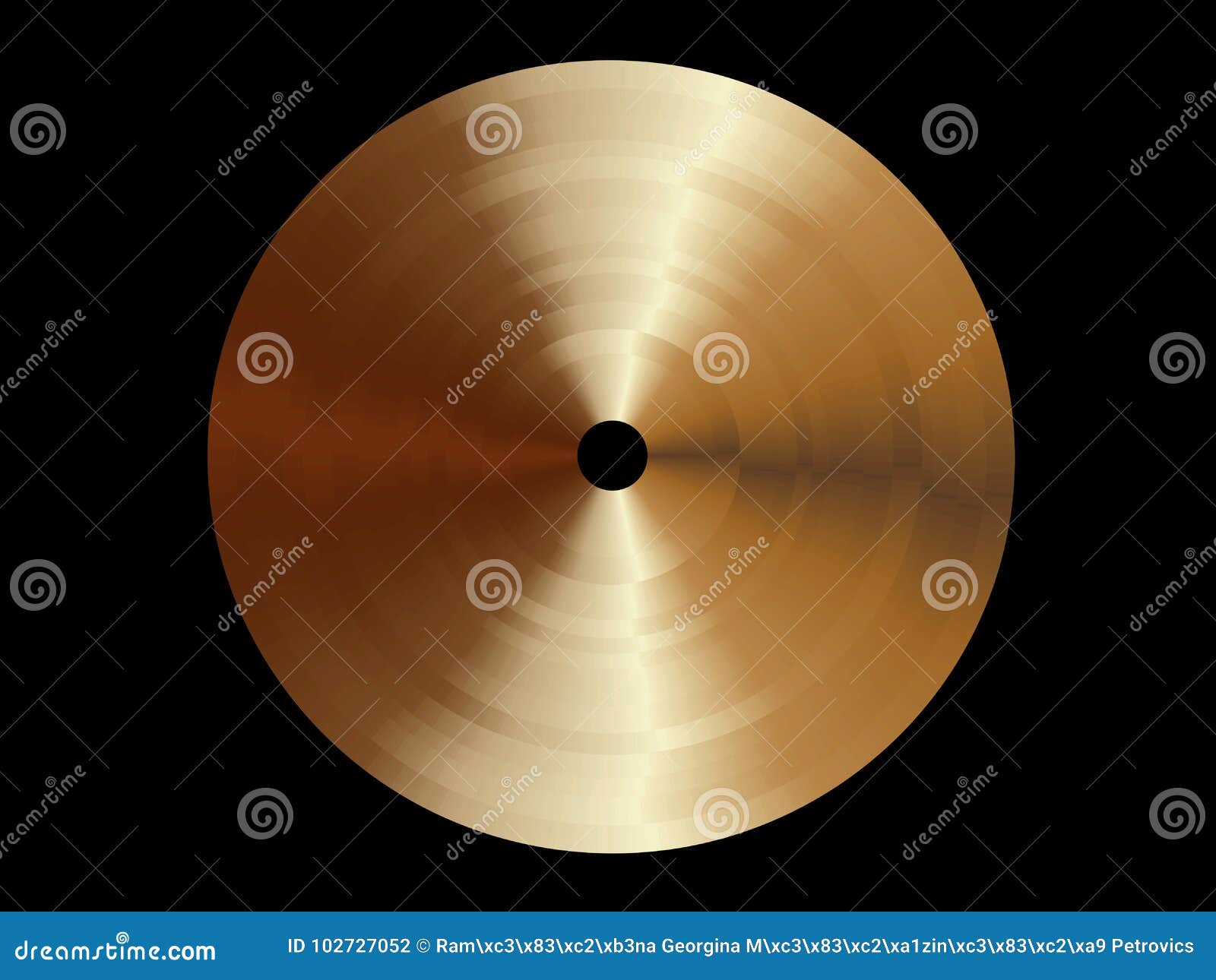 Round Metal Disk with Bronze Texture Stock Vector - Illustration of ...