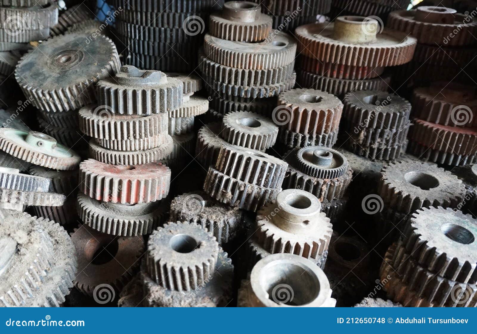 Round metal gears stock photo. Image of scratch, wheel - 212650748