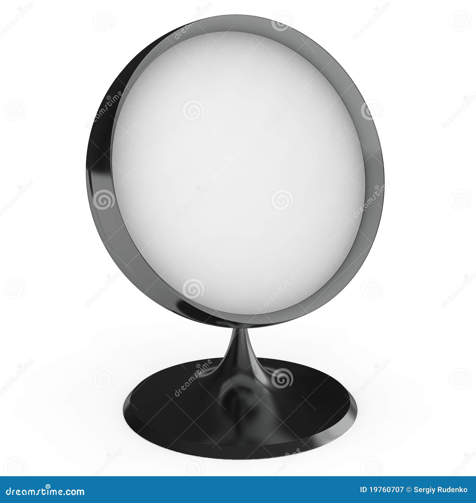 Round Metal Photo Frame stock illustration. Illustration of isolated ...
