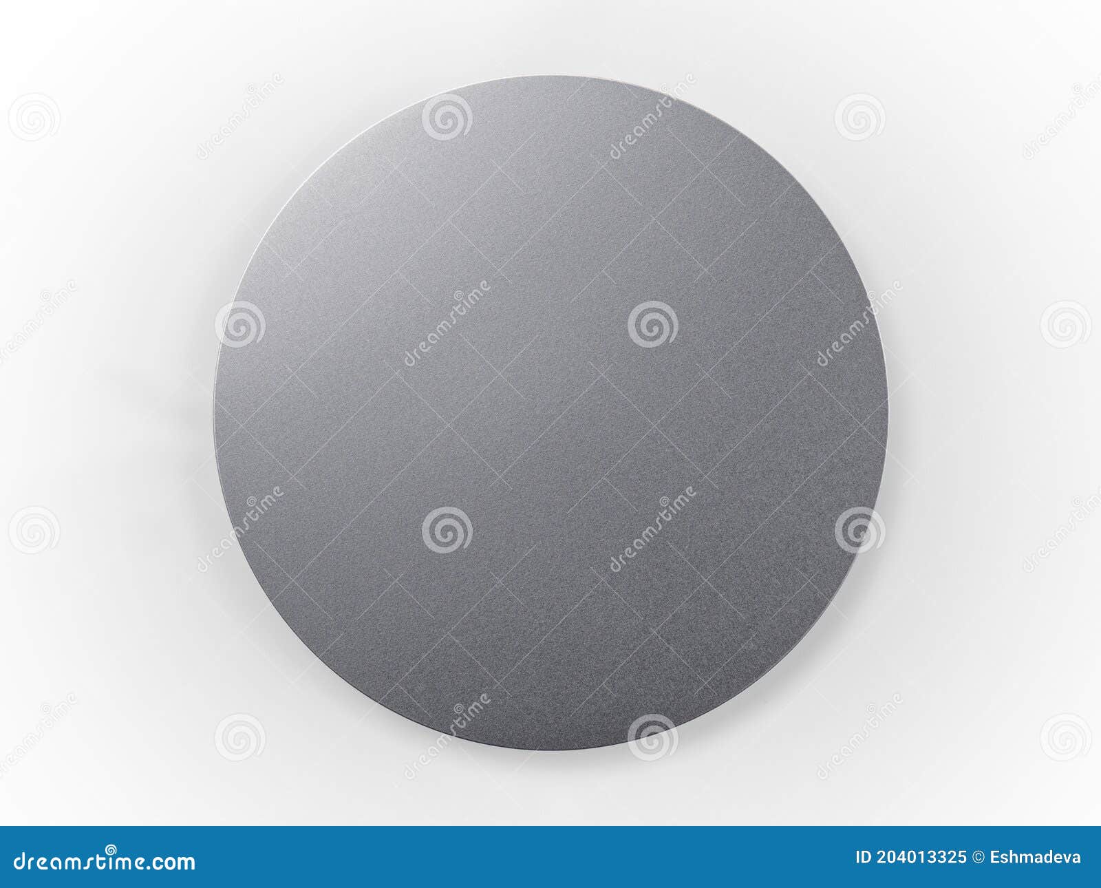 Round Metallic Button Isolated on White Stock Image - Image of round ...
