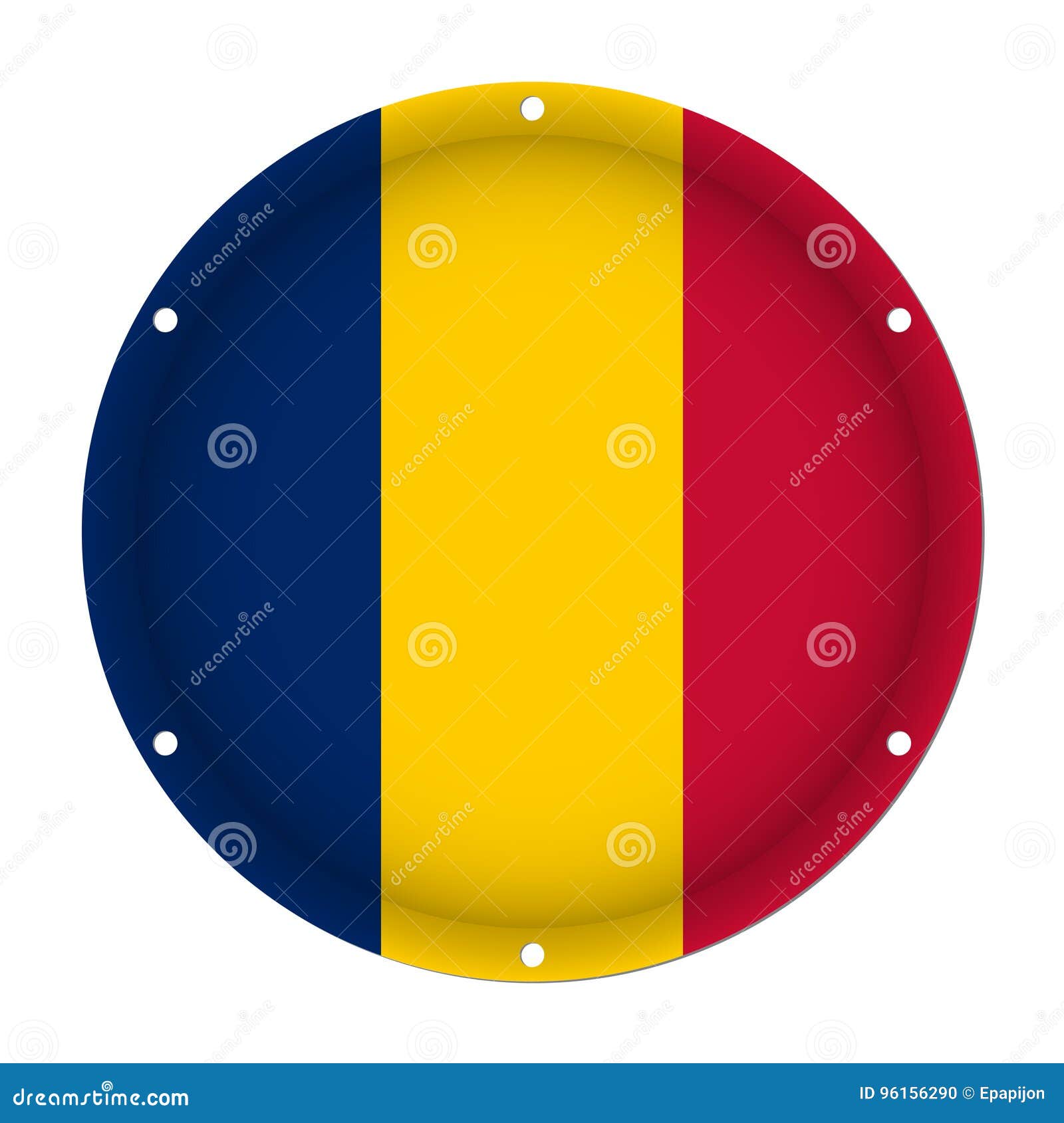 Round Chad Badge. Vector Illustration | CartoonDealer.com #180642606