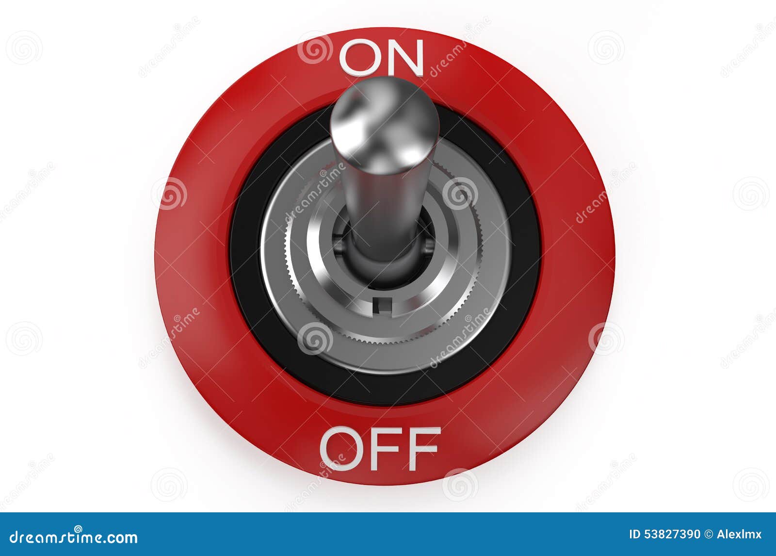 Round metallic switch stock illustration. Illustration of metallic ...