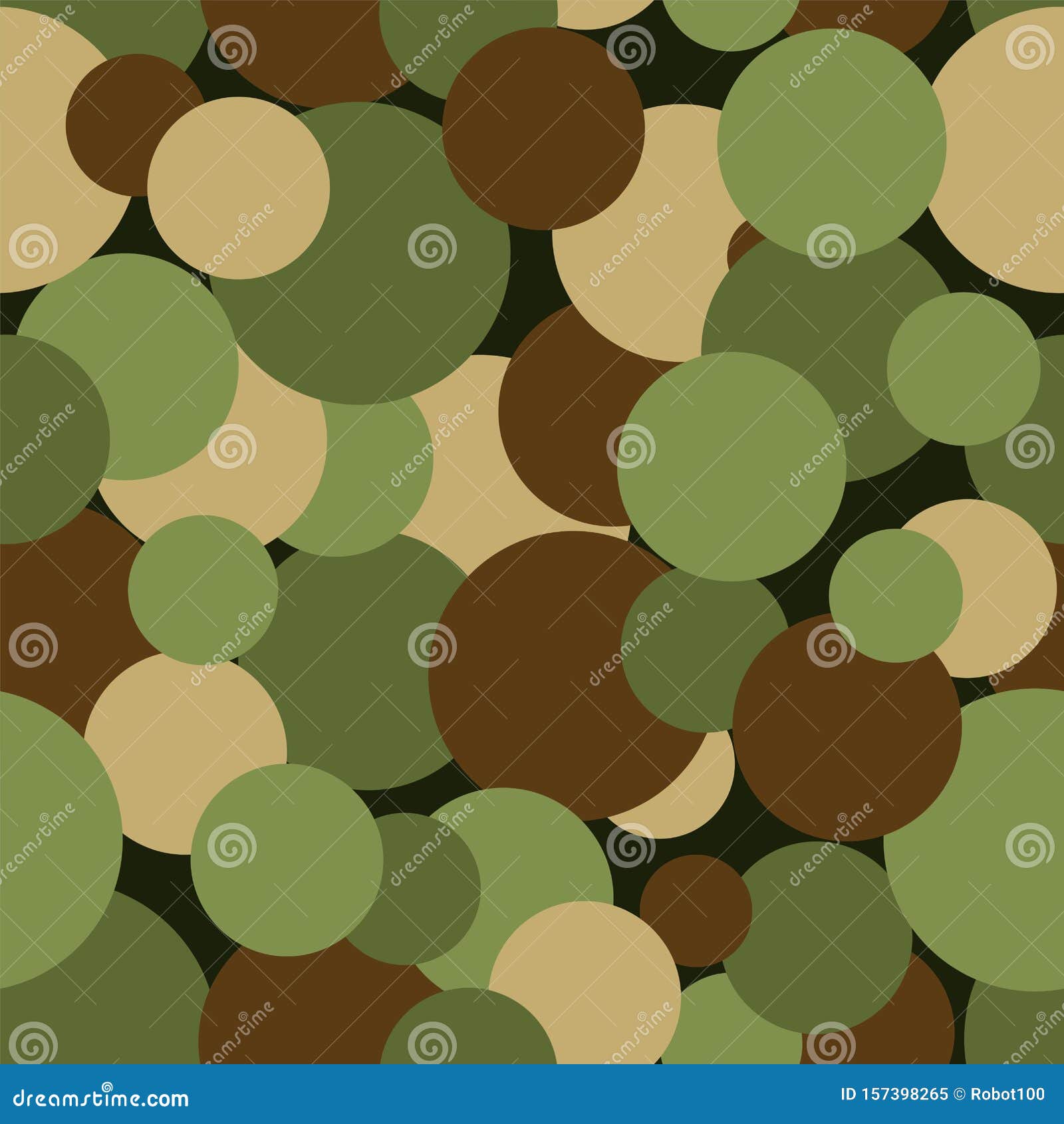 Round Military Pattern Seamless. Protective Circle Background Stock ...