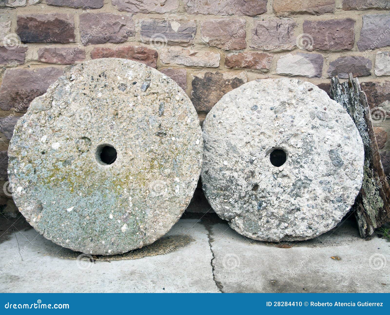 Round Mill Stone stock photo. Image of nature, rural - 28284410