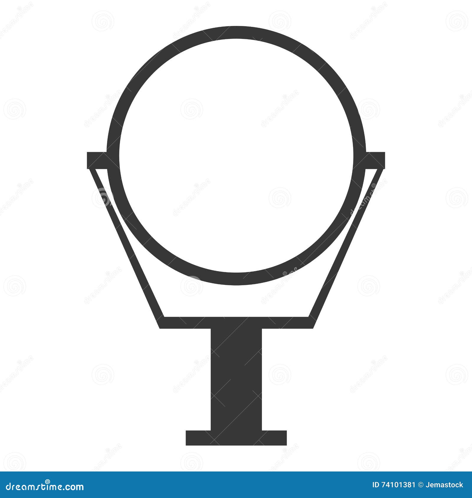 Round mirror icon stock illustration. Illustration of glossy - 74101381