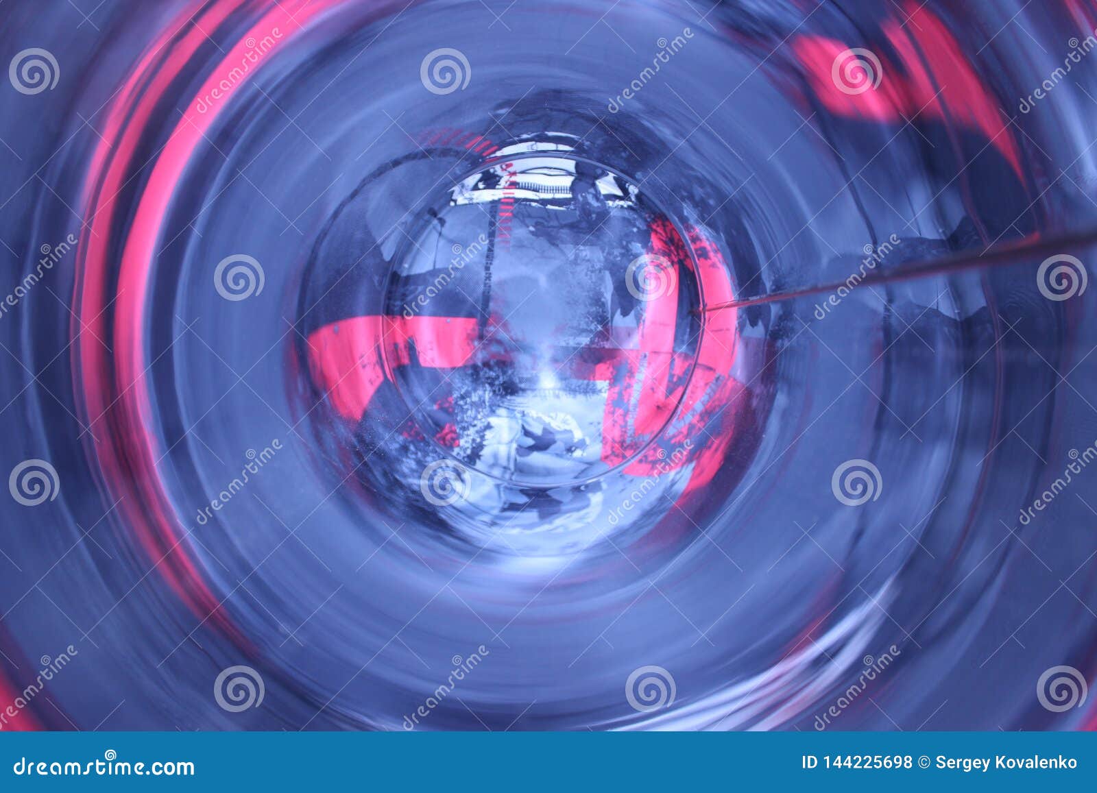 Abstract Reflection of Fabric with a Pattern in the Mirror Surface ...