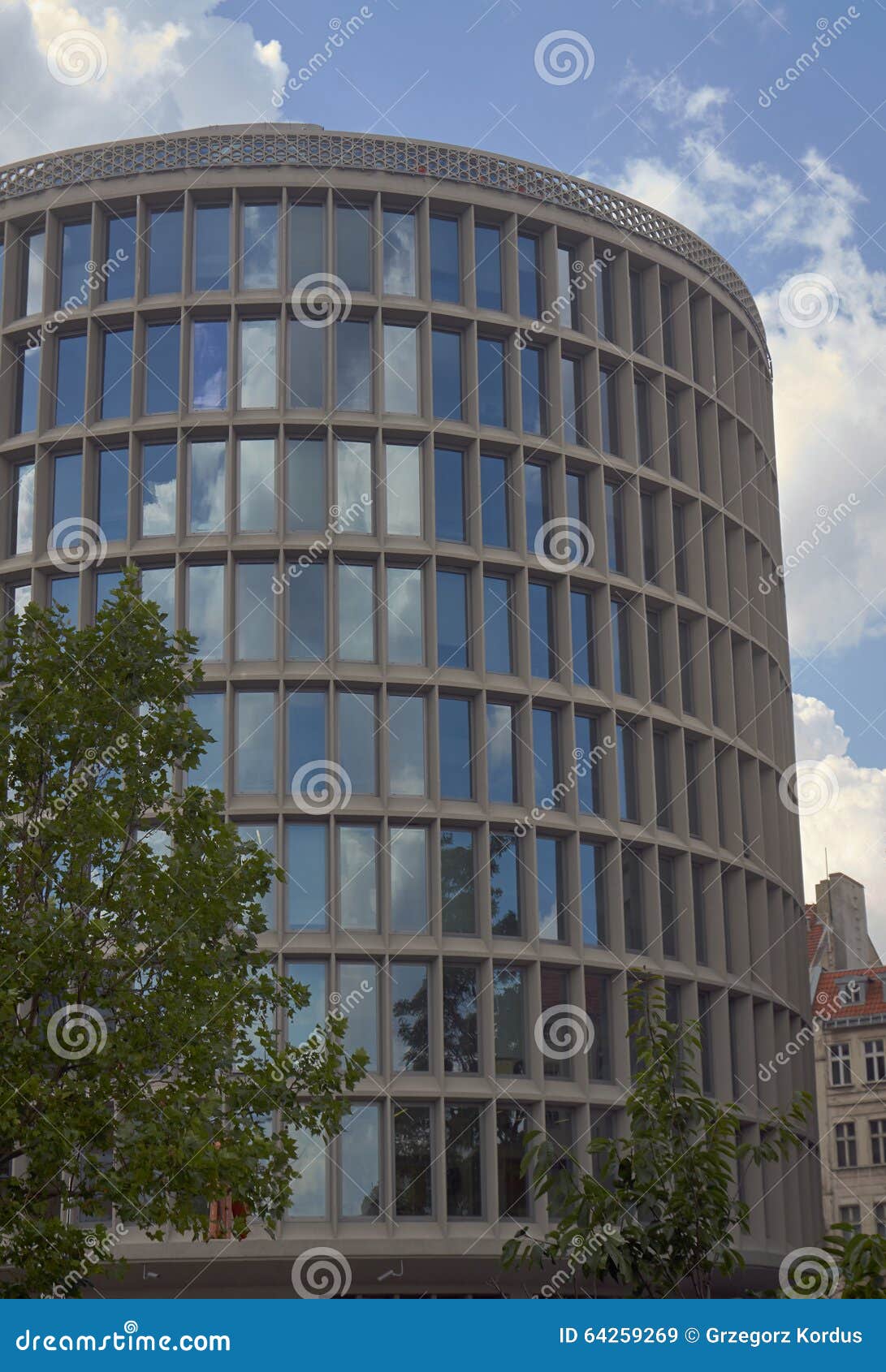 Round Modernistic Building in Poznan Stock Image - Image of europe ...
