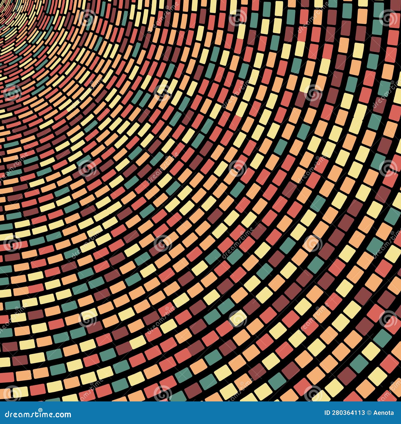 Round Mosaic - Vector Illustration Stock Vector - Illustration of ...