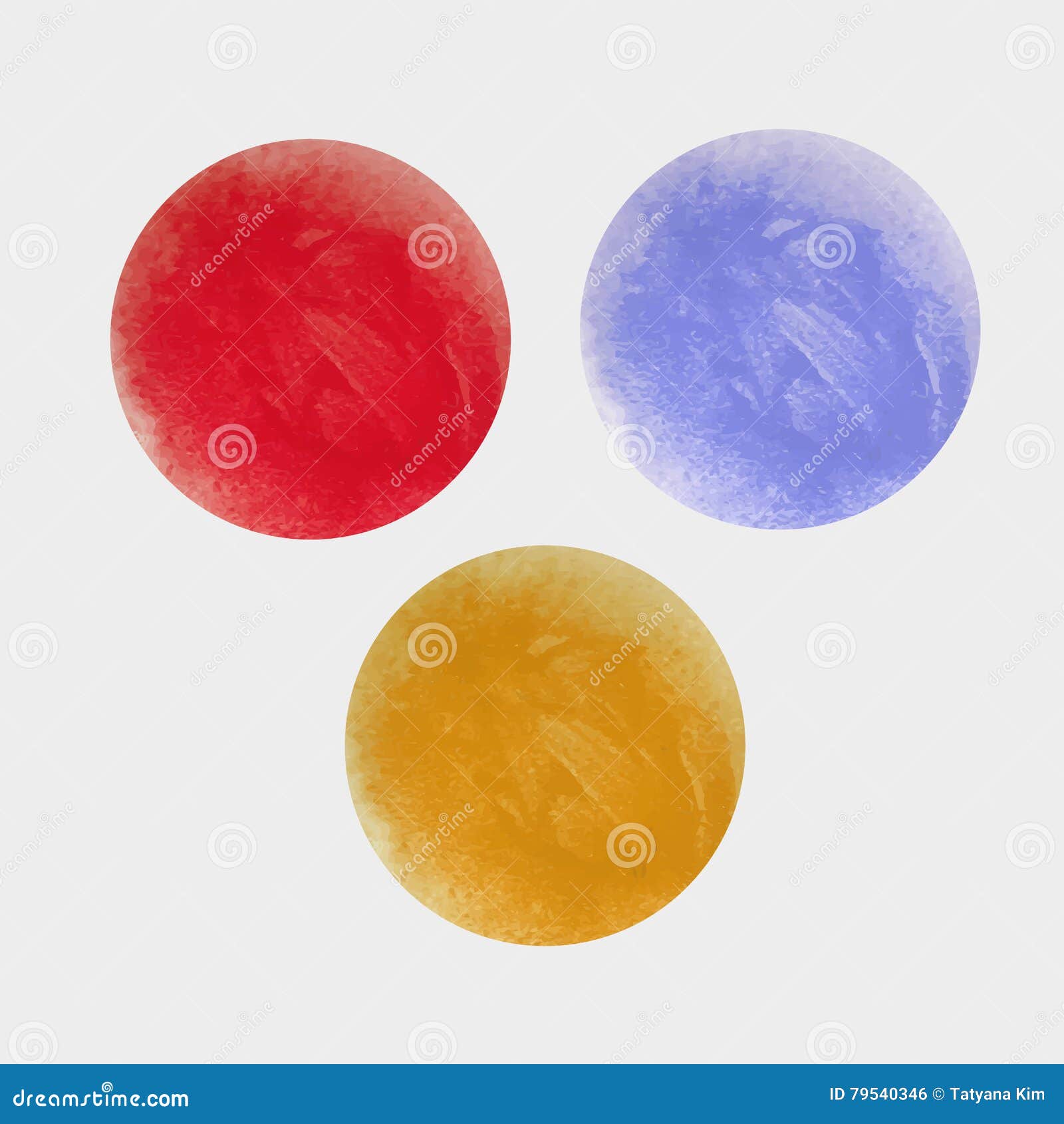 Round Multi-colored Spots. the Texture of Acrylic. Palette Colors ...