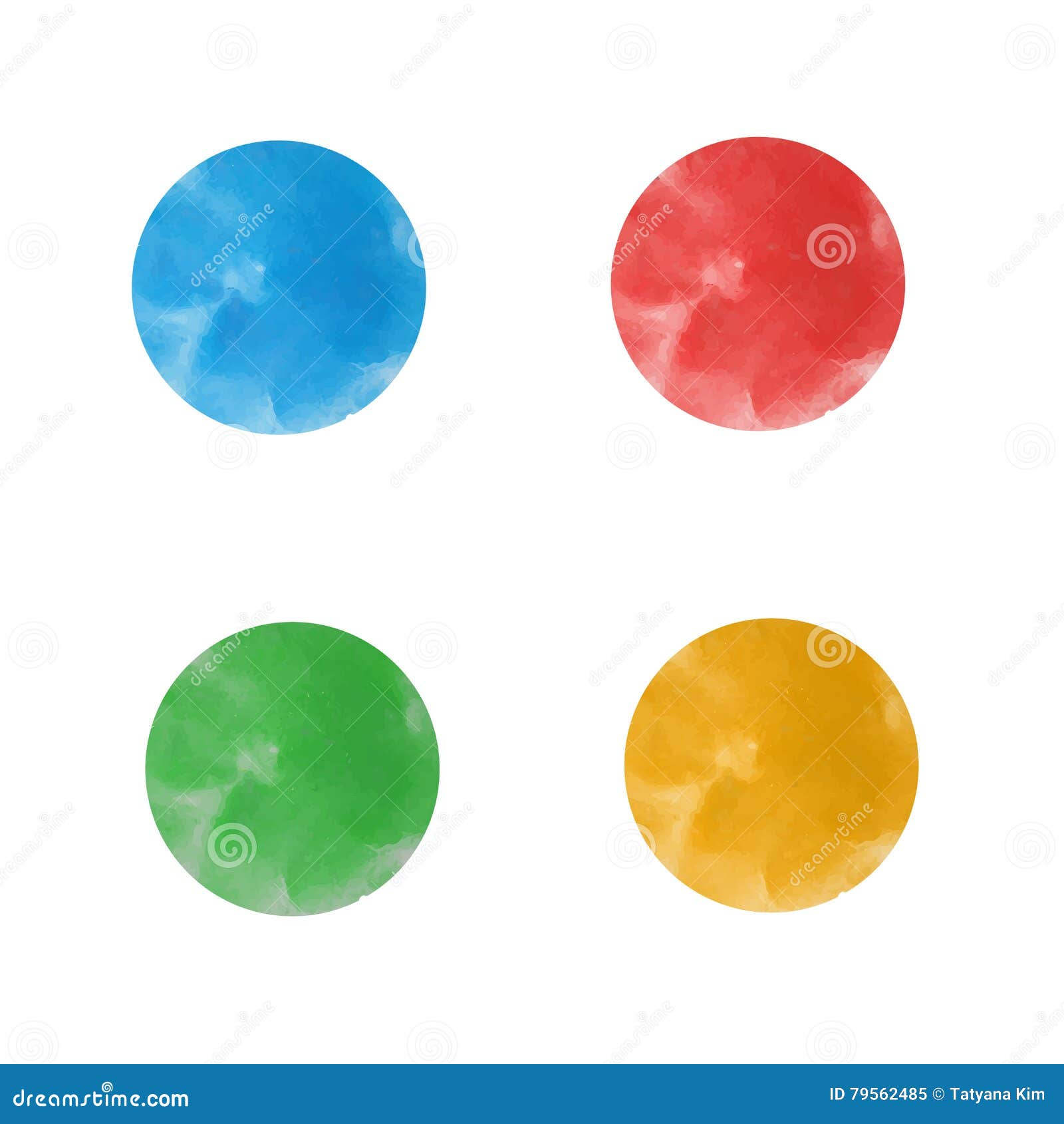 Round Multi-colored Spots. the Texture of Acrylic. Palette Colors ...