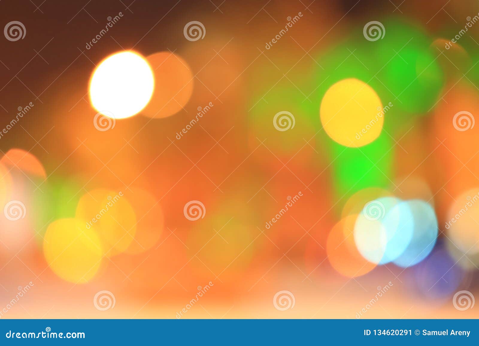 Round Multicolored Light in Night Stock Image - Image of city ...