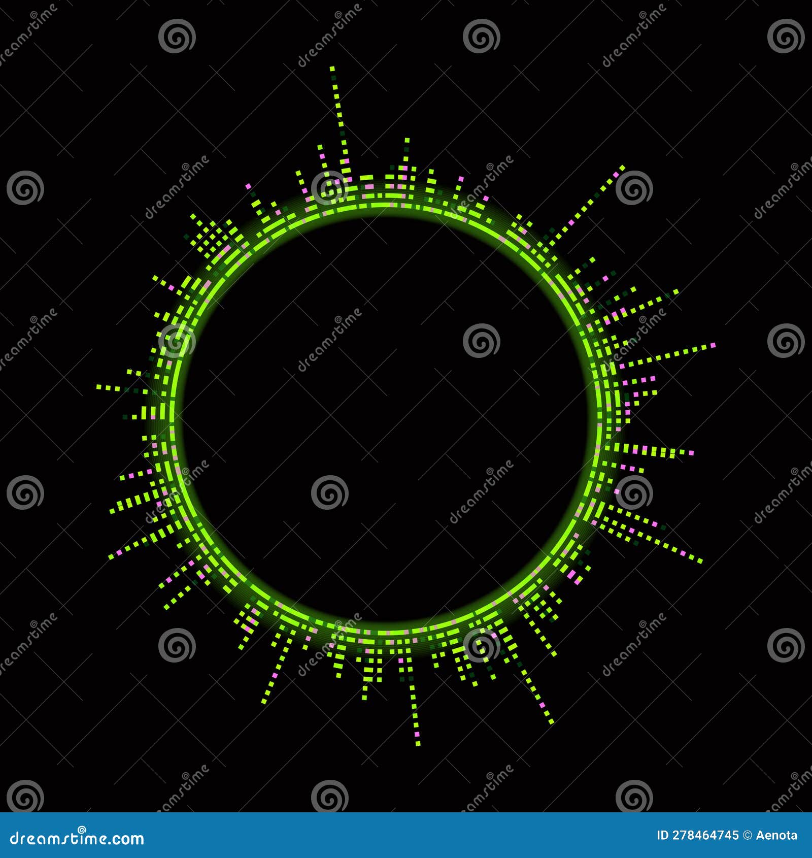 Round Music Equalizer Scale Vector Graphic Element Stock Vector ...