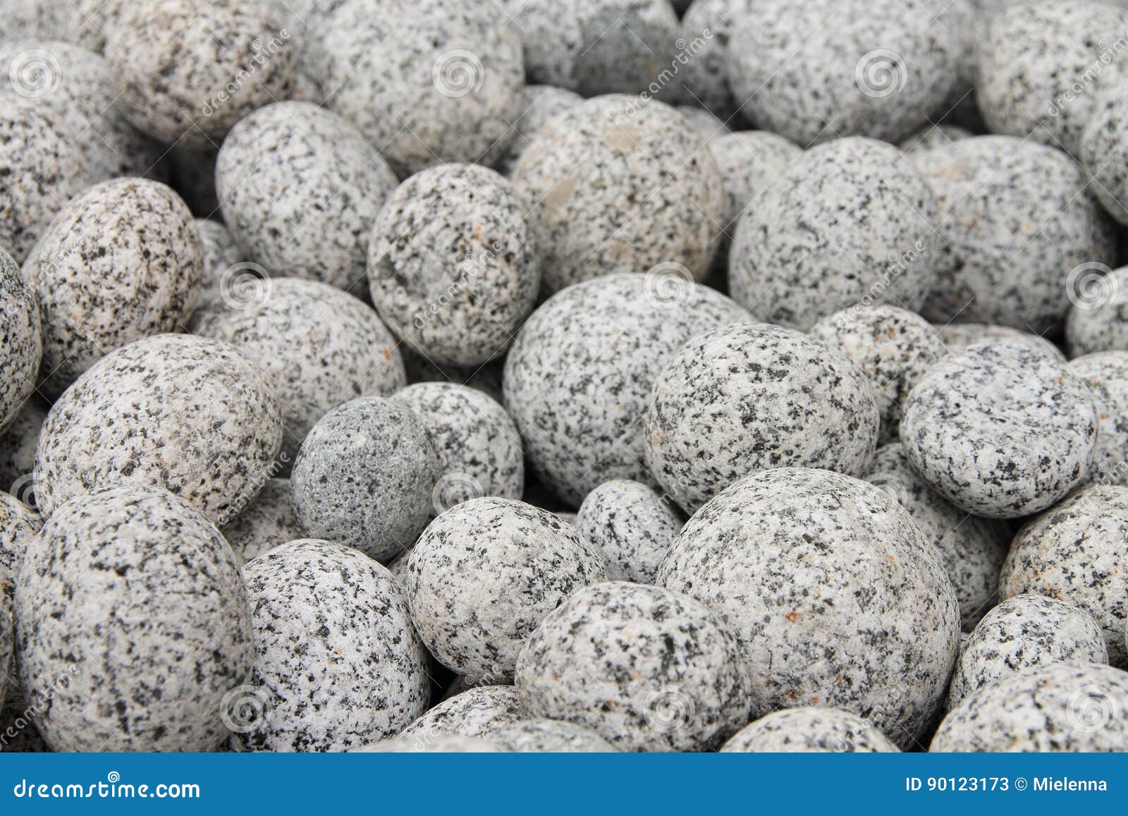 Round Natural Granite Pebbles Stock Image - Image of texture, detail ...