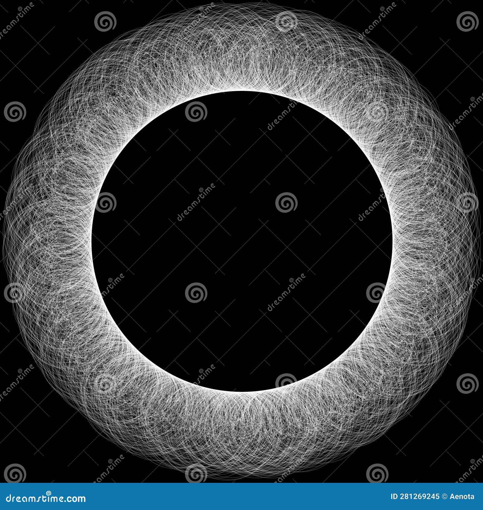 Round Network Frame - Vector Illustration Stock Vector - Illustration ...