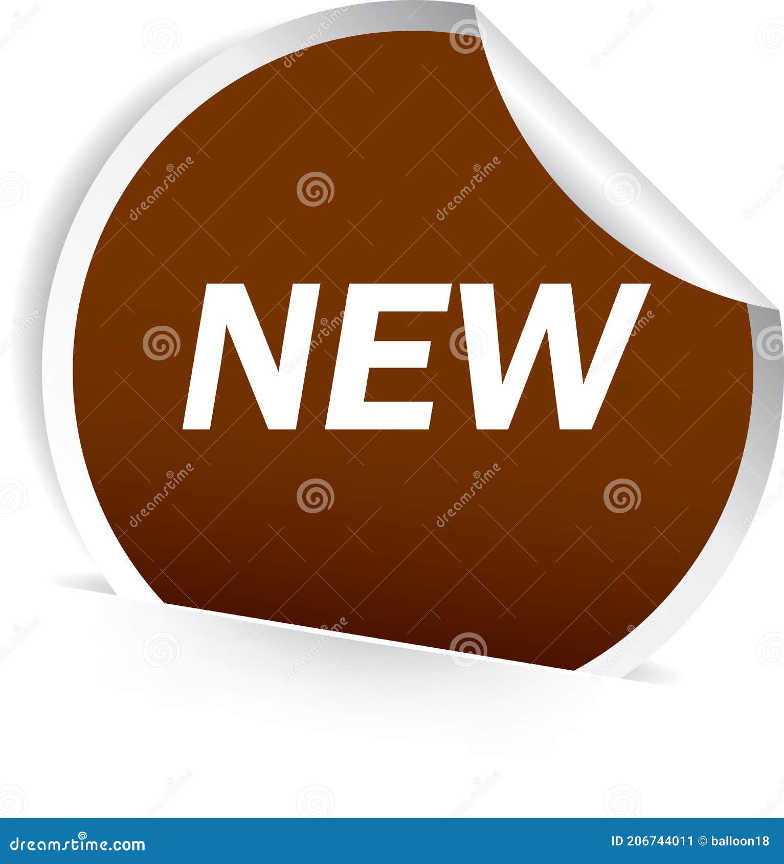 New sticker stock vector. Illustration of flash, graphics - 206744011