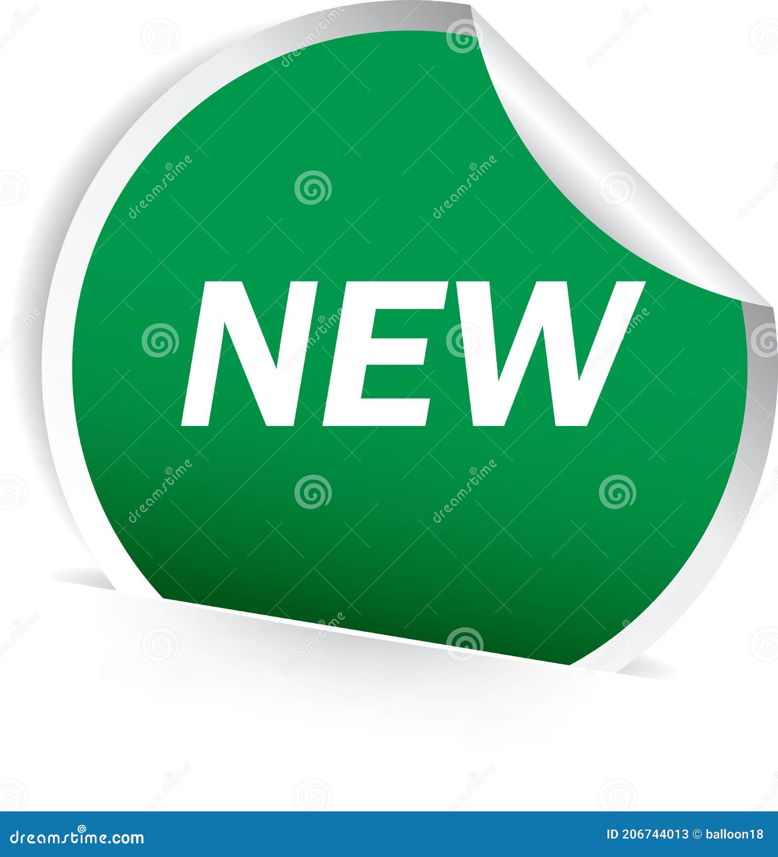 New sticker stock vector. Illustration of join, flash - 206744013