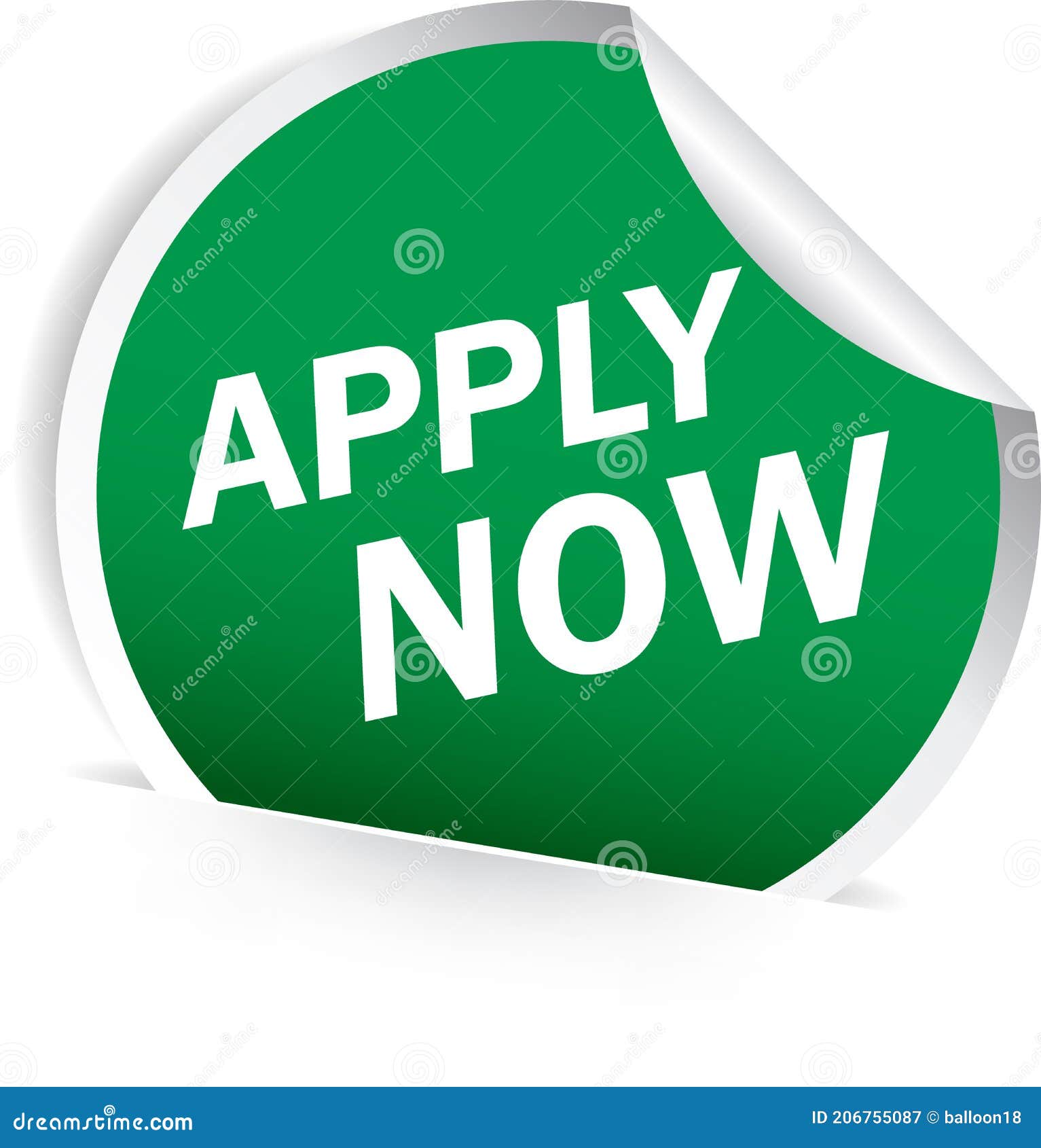 Apply now vector sticker stock illustration. Illustration of booking ...