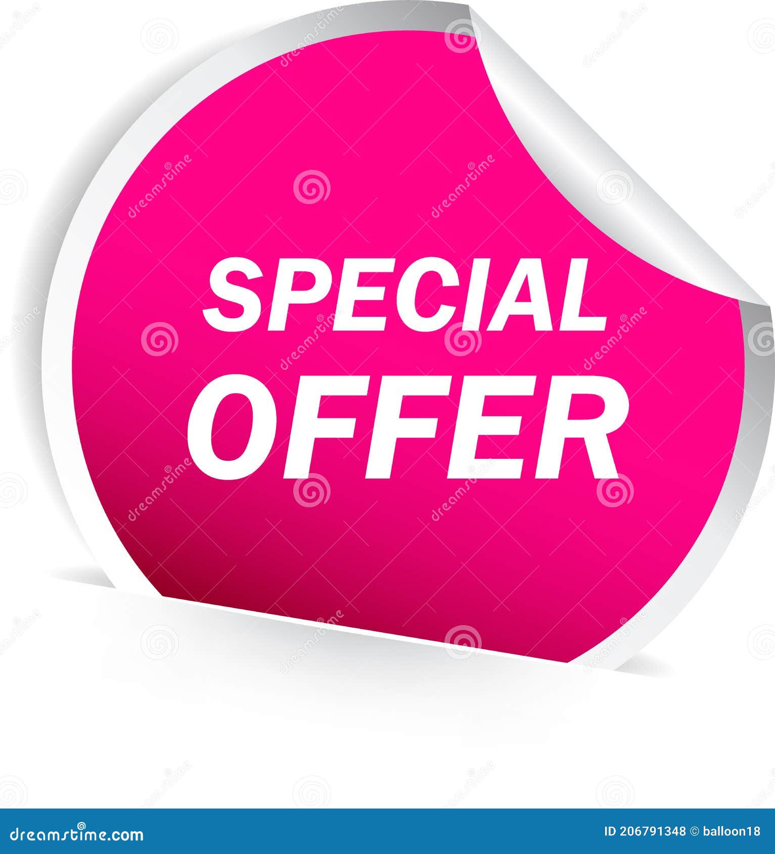 Special Offer Vector Sticker Stock Illustration - Illustration of apply ...