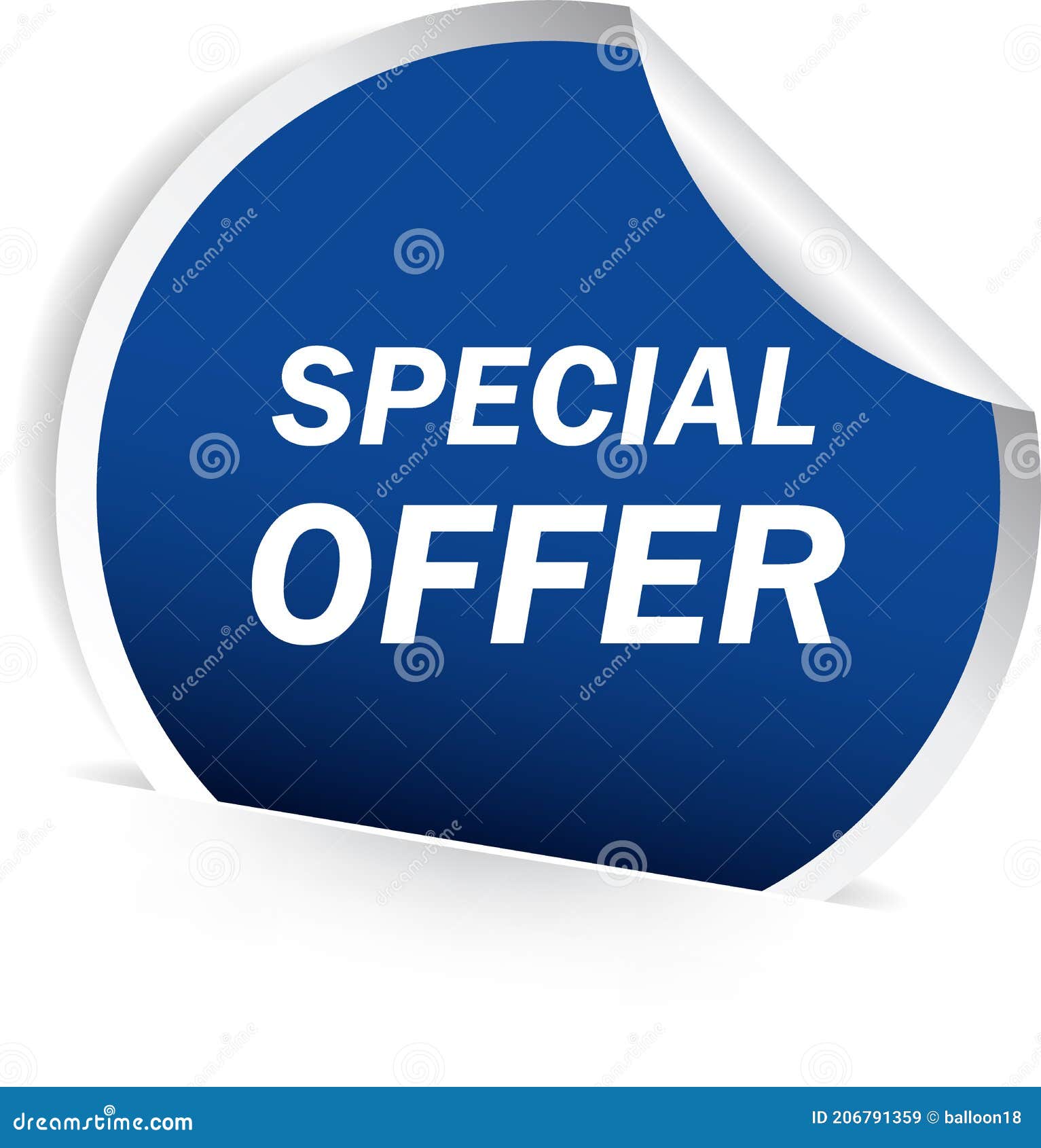 Special Offer Vector Sticker Stock Illustration - Illustration of ...