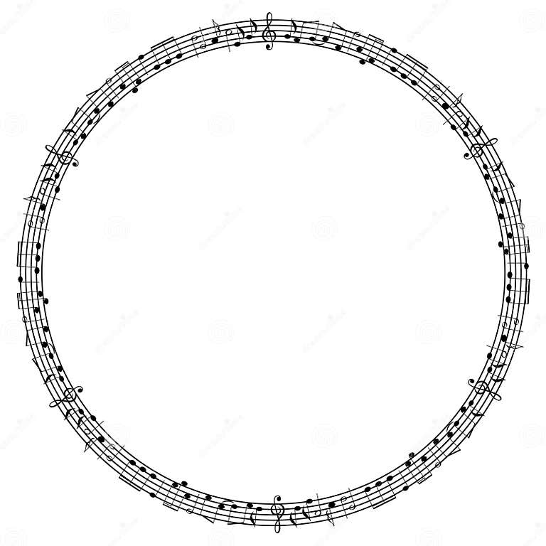 Round notes frame stock vector. Illustration of clipart - 23743006